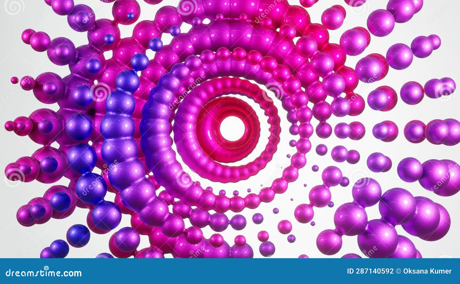 Hypnotic Motion Graphics of Rotating Waving Liquid Colorful Spheres ...
