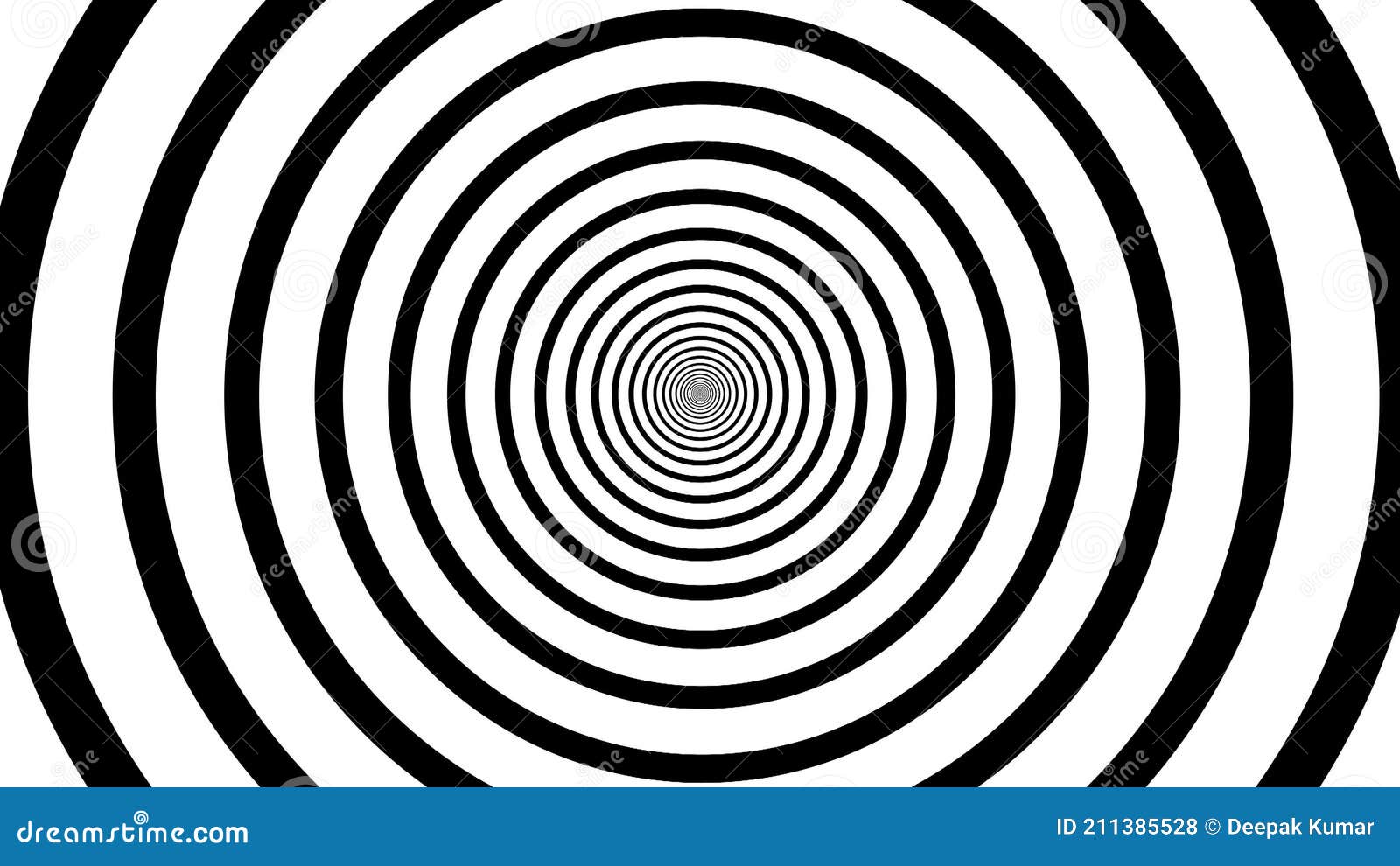 Hypnotic Optical Illusion Black and White Circles Stock Footage - Video ...