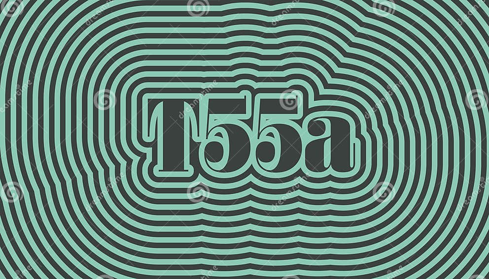 Hypnotic Optical Illusion Text Effect Vector Template Design Stock ...