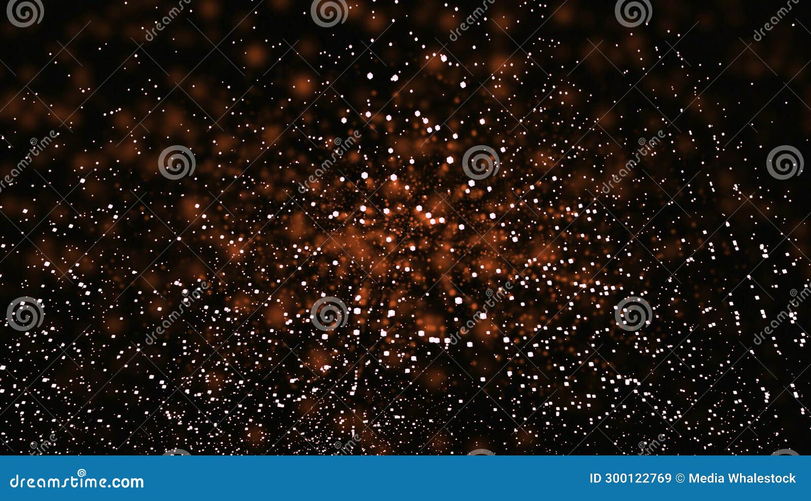 Hypnotic Particle Flows with Light Effect. Design Stock Image - Image ...