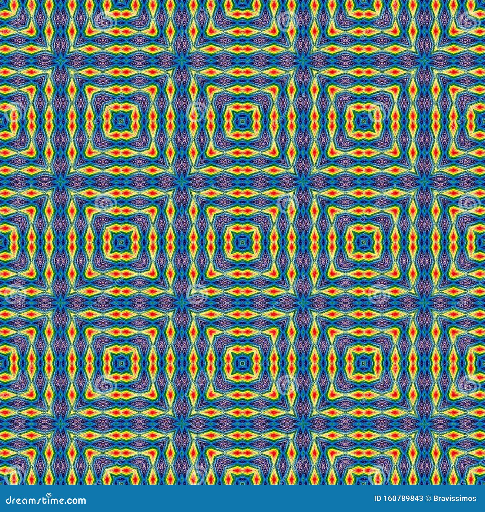 Hypnotic Pattern Abstract Psychedelic Background. Fantasy Stock ...