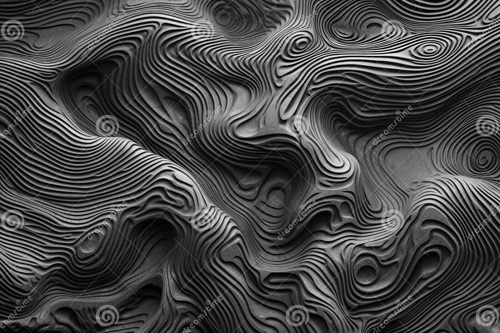 Hypnotic Patterns Emerging in Fluid with Sound Vibration Stock ...