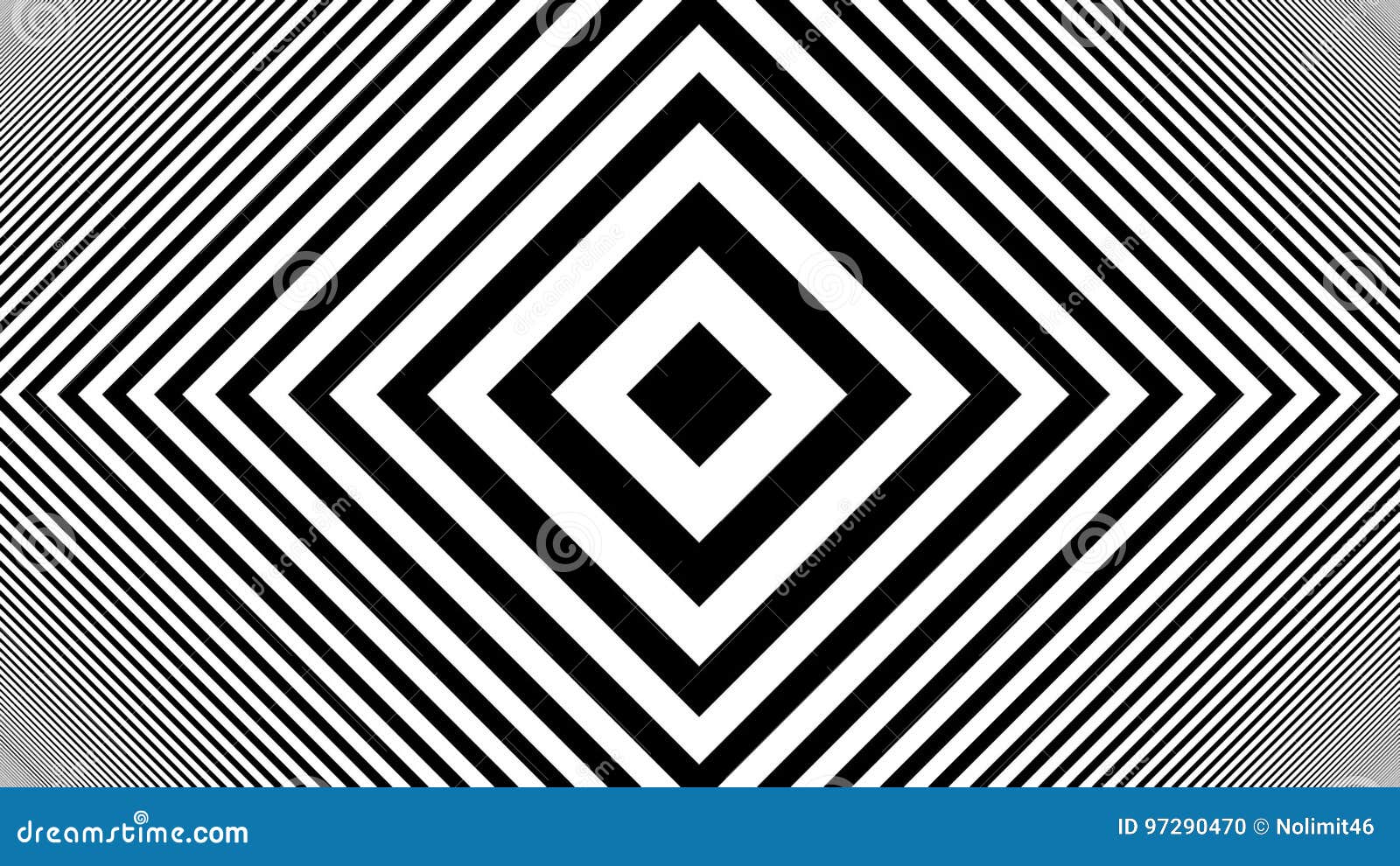 Hypnotic Rhythmic Movement Black and White Stripes Stock Illustration ...