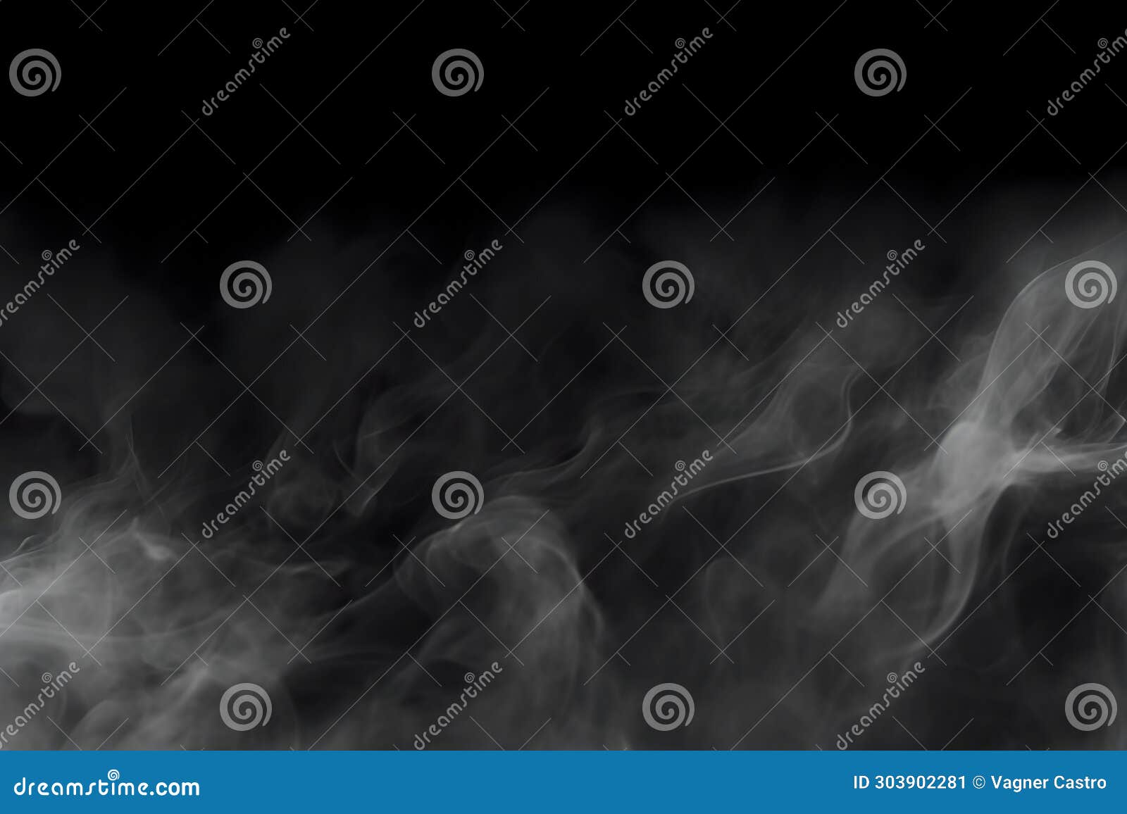 Hypnotic Smoke Patterns on Dark Abstract Background in Enigmatic ...