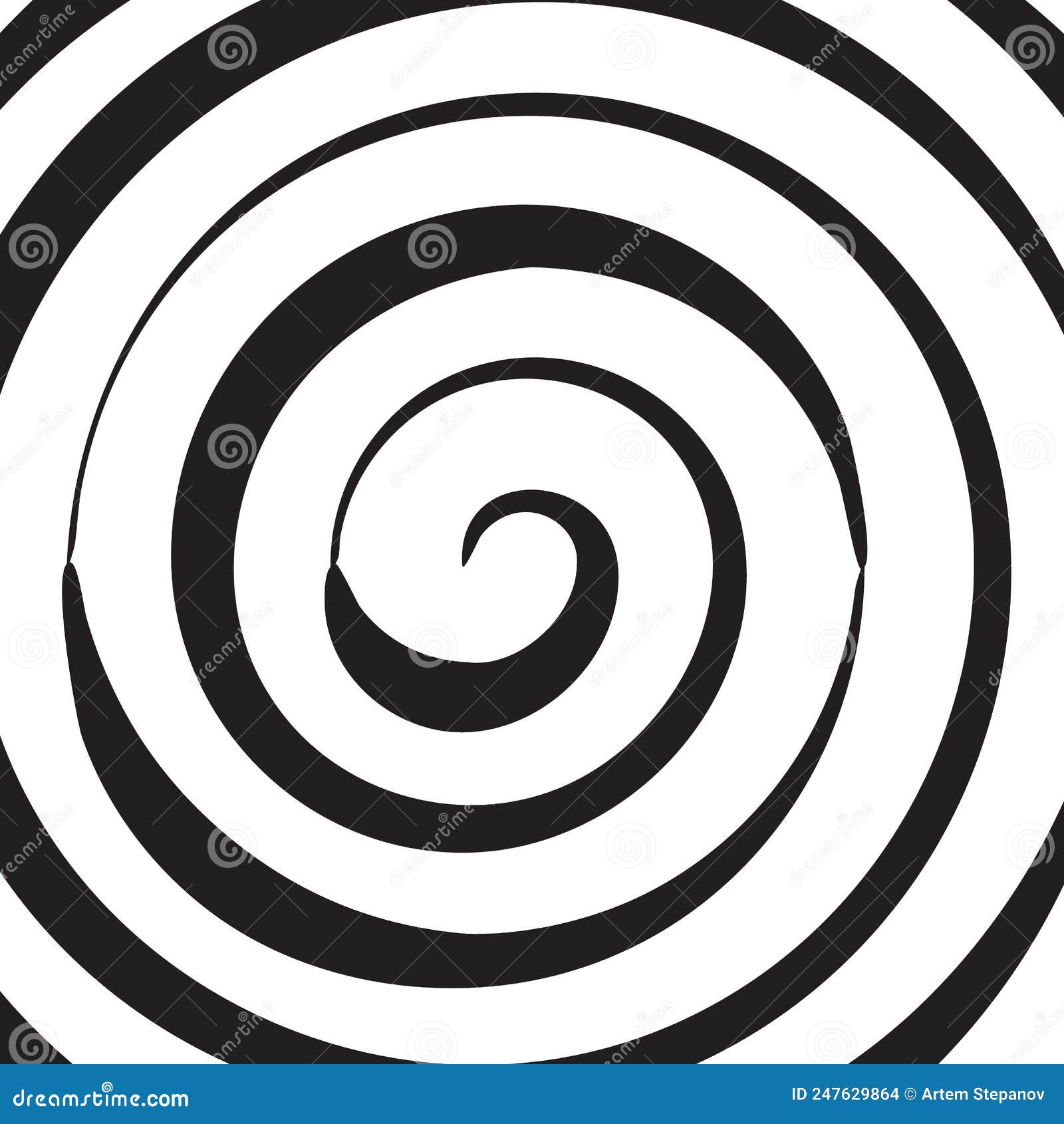 Hypnotic Spiral Background stock vector. Illustration of optical ...