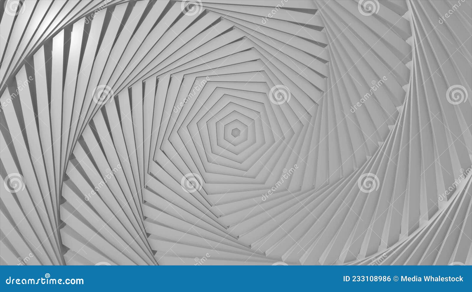 Hypnotic Turning Colorful Spiral, Seamless Loop. Design Stock Photo ...