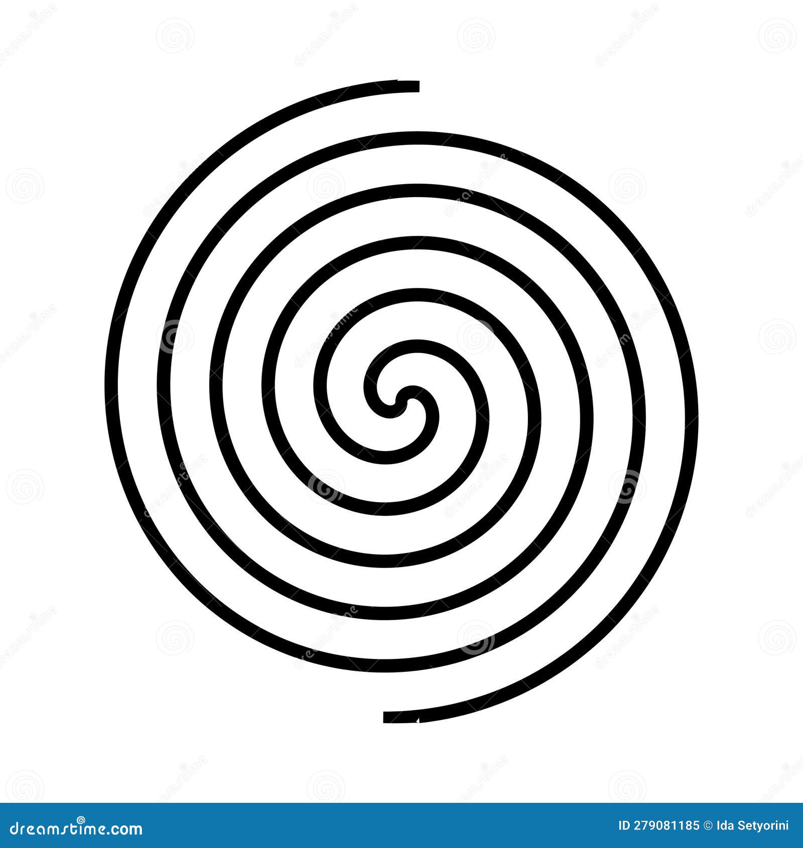 Hypnotist Circle Icon Vector Stock Illustration - Illustration of icon ...