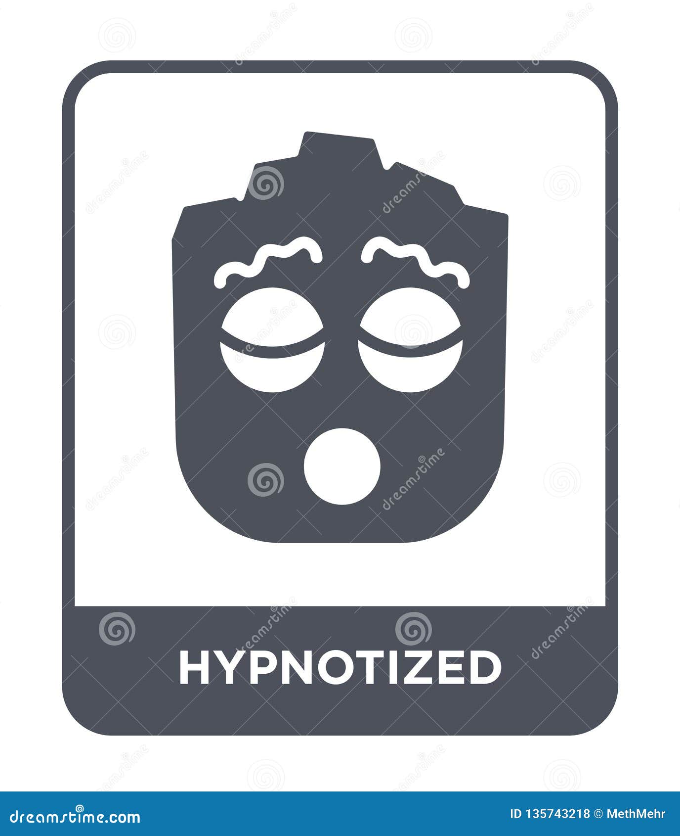Hypnotized Icon Vector Isolated On White Background, Logo Concept Of ...