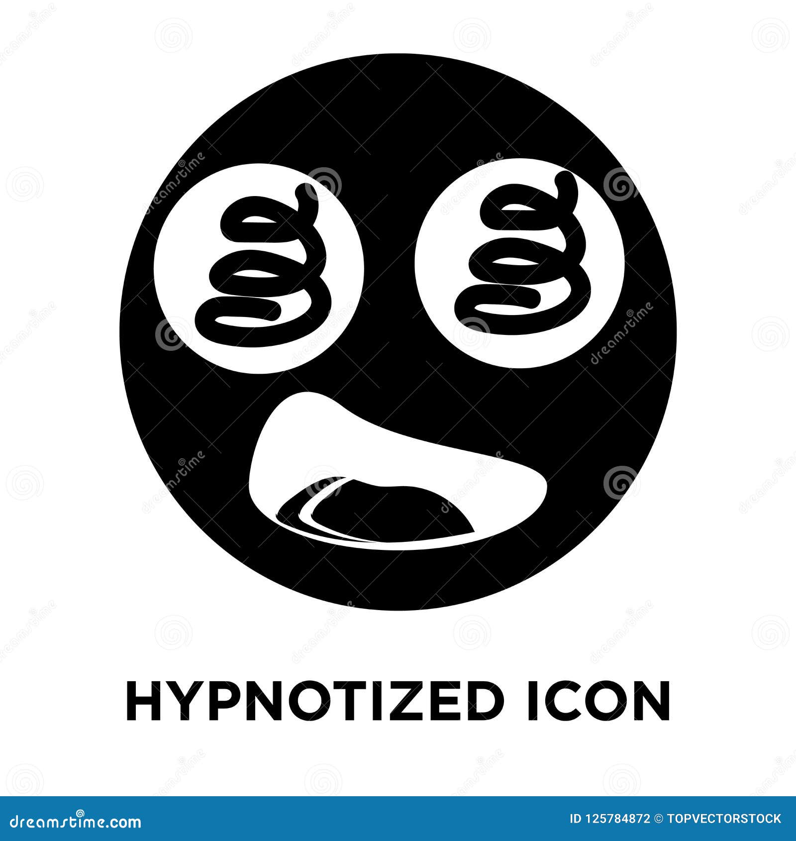 Hypnotized Icon Vector Isolated on White Background, Logo Concept of ...