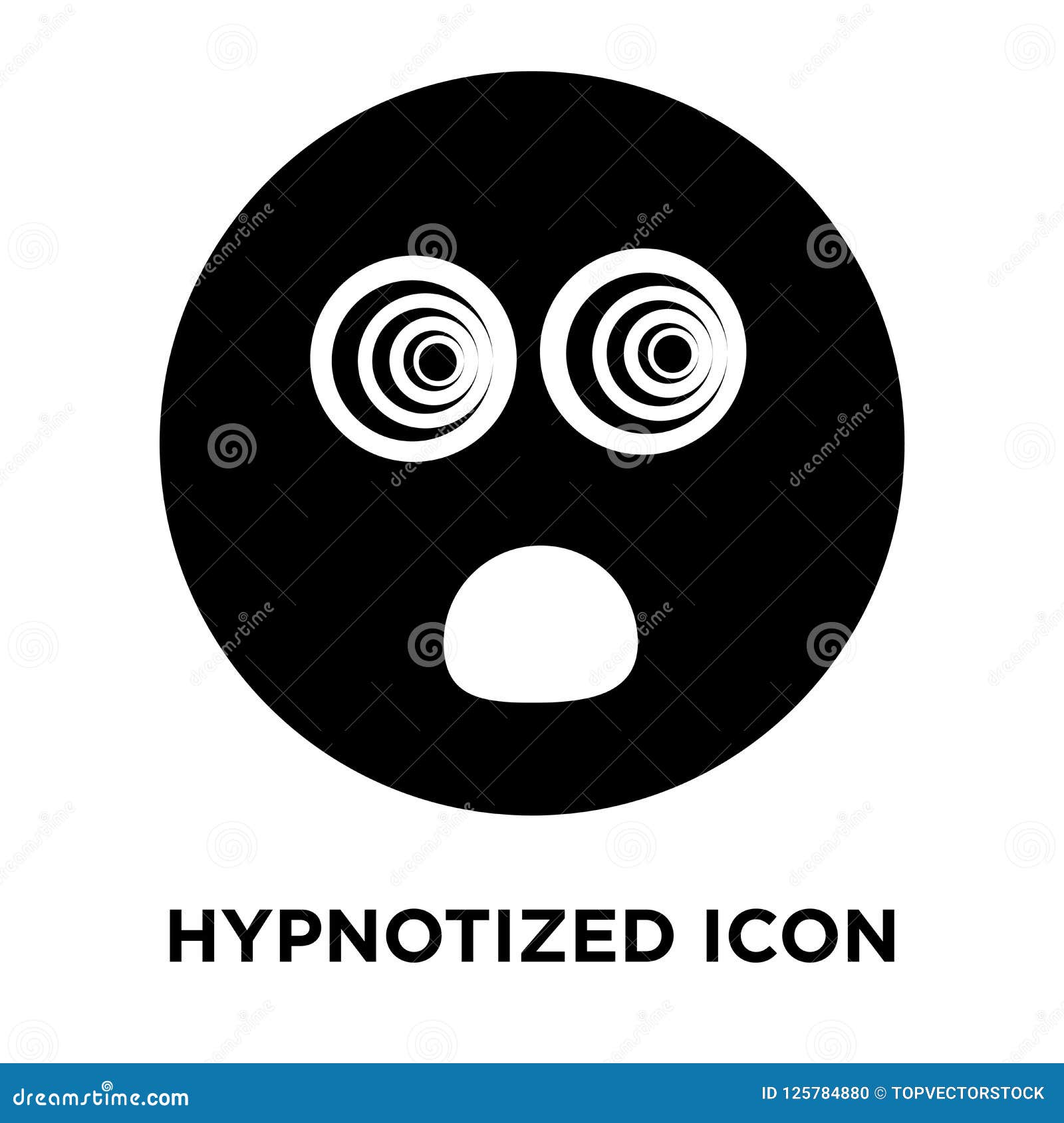 Hypnotized Icon Vector Isolated on White Background, Logo Concept of ...