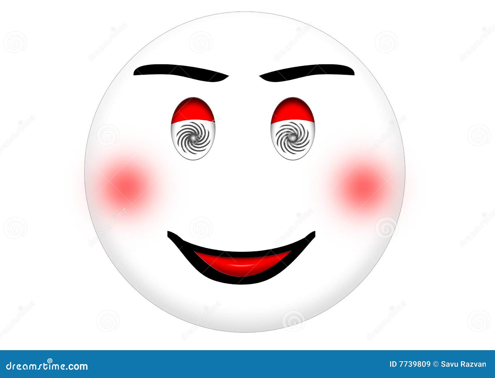 Hypnotized Smile Icon Vector Sign And Symbol Isolated On White ...