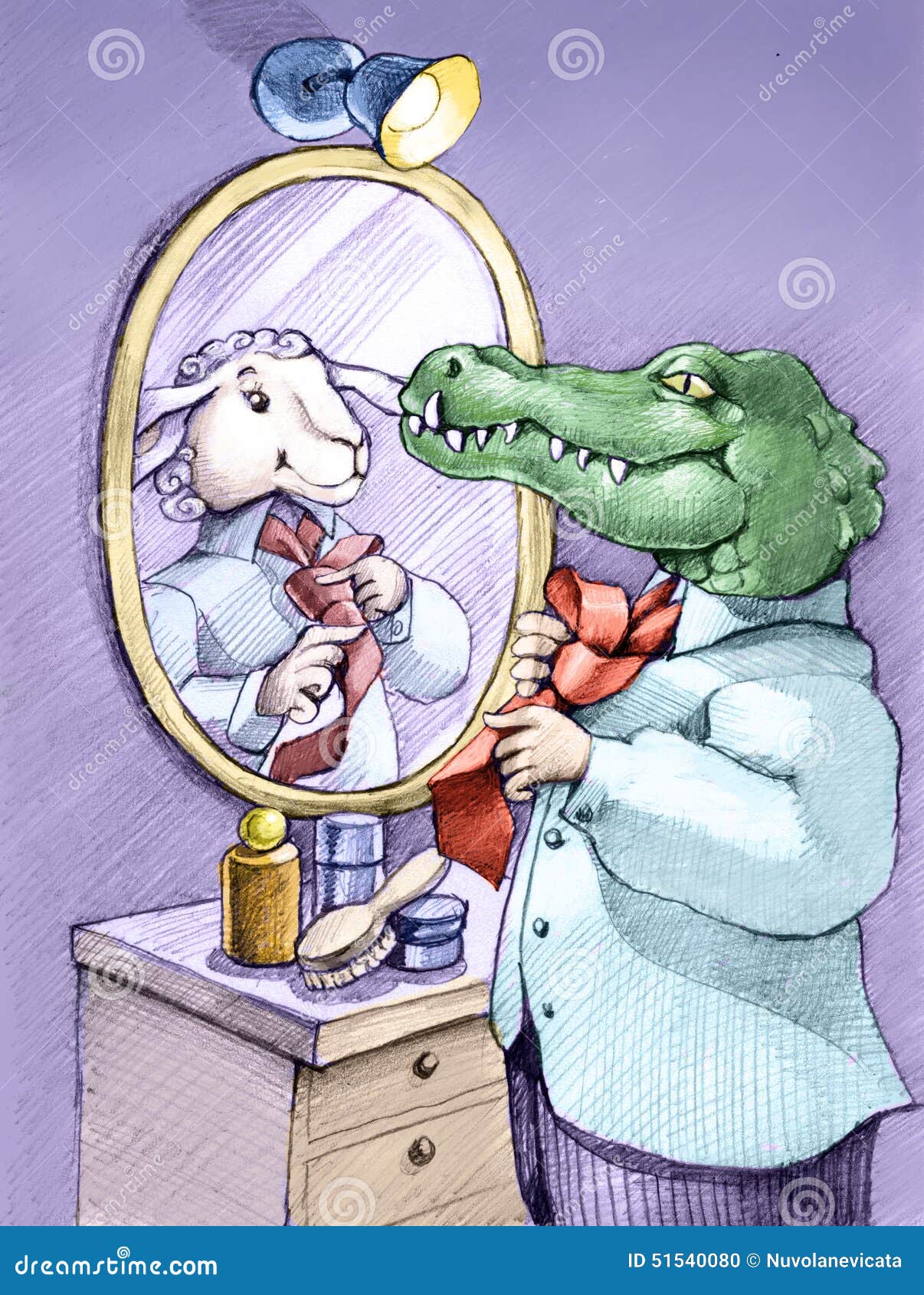 Hypocrite illustration stock. Illustration du prédateur - 51540080