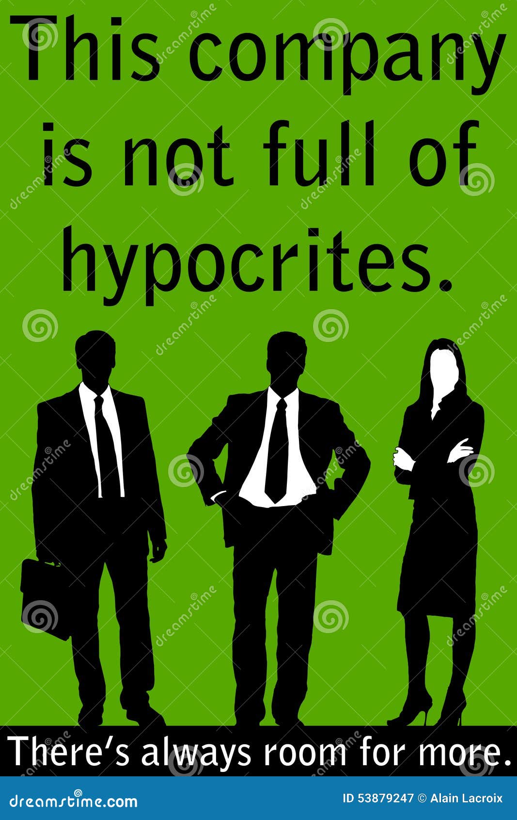 Hypocrite ilustração stock. Ilustração de fraude, equipe - 53879247