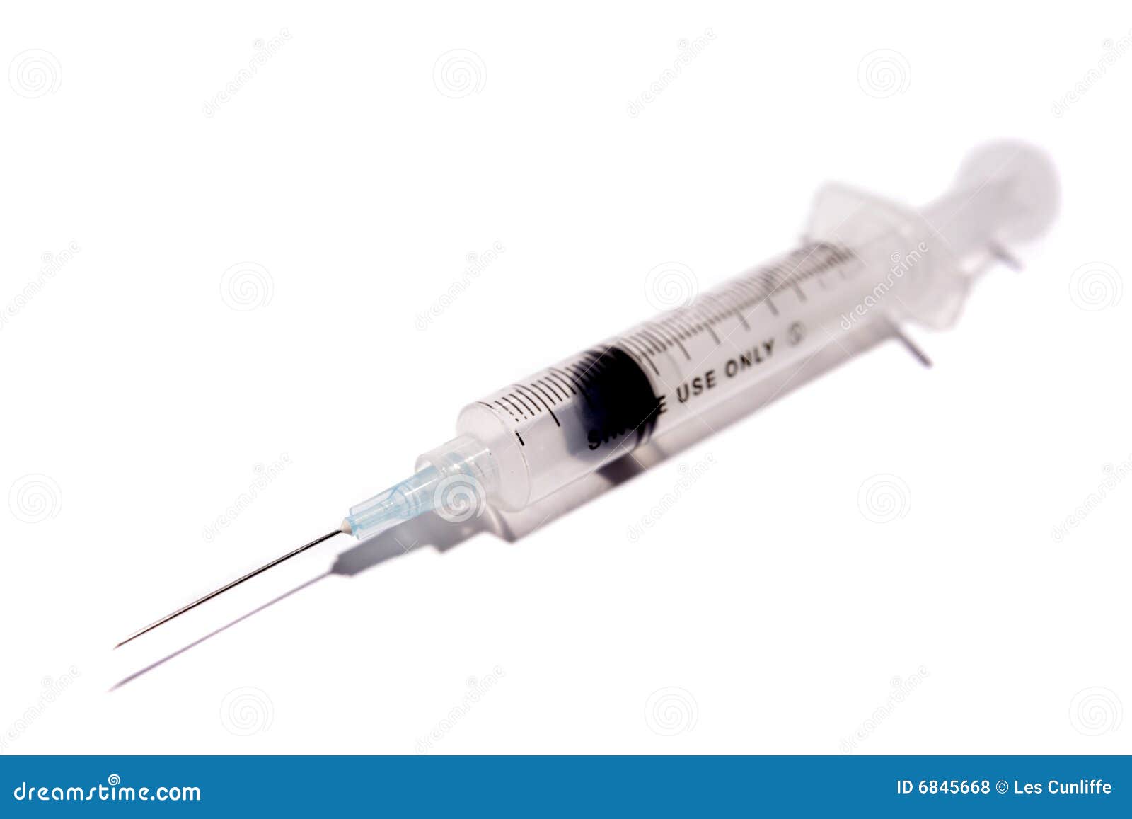 Hypodermic Syringe stock photo. Image of point, clear - 6845668