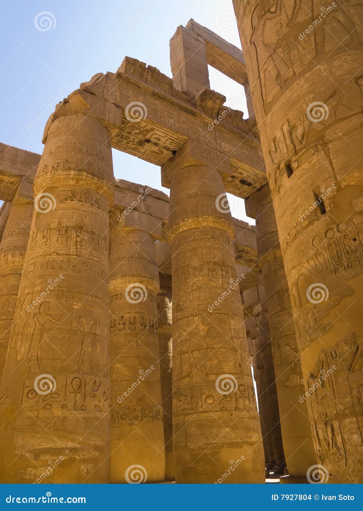 Hypostyle hall stock photo. Image of monument, symbol - 7927804