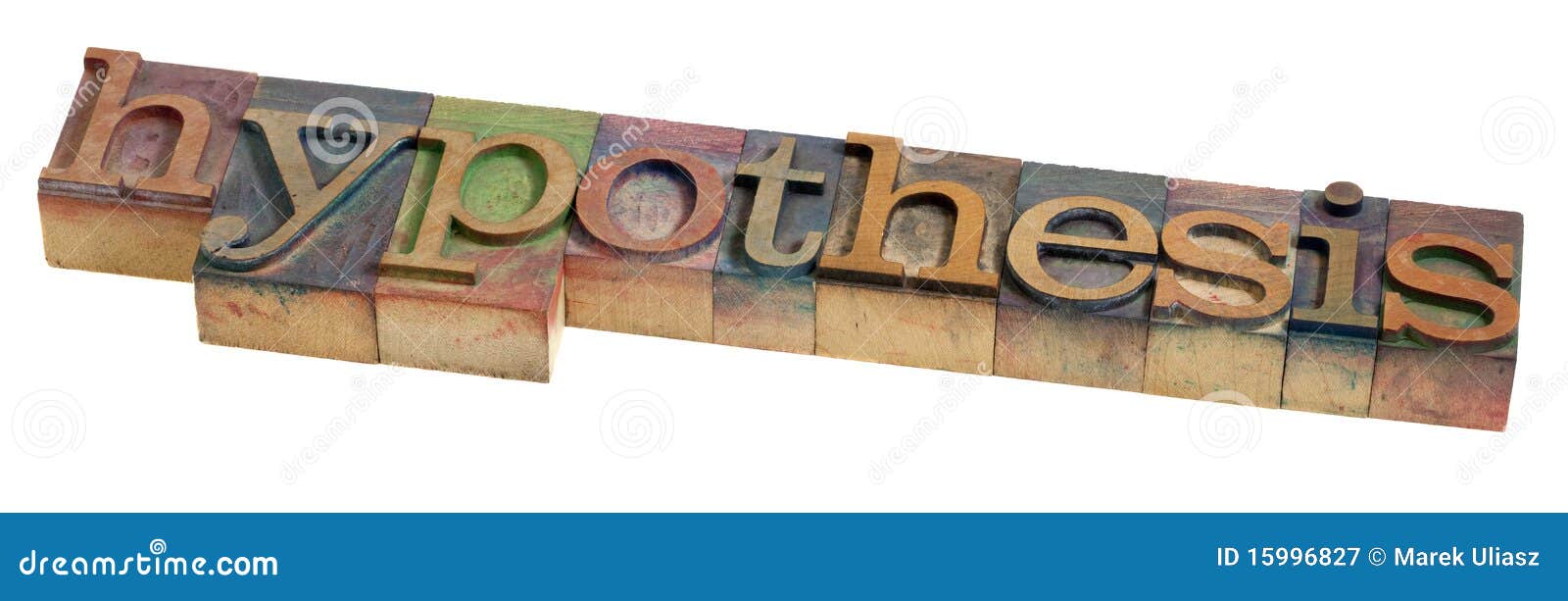 Hypothese stock afbeelding. Image of letterzetsel, blok - 15996827