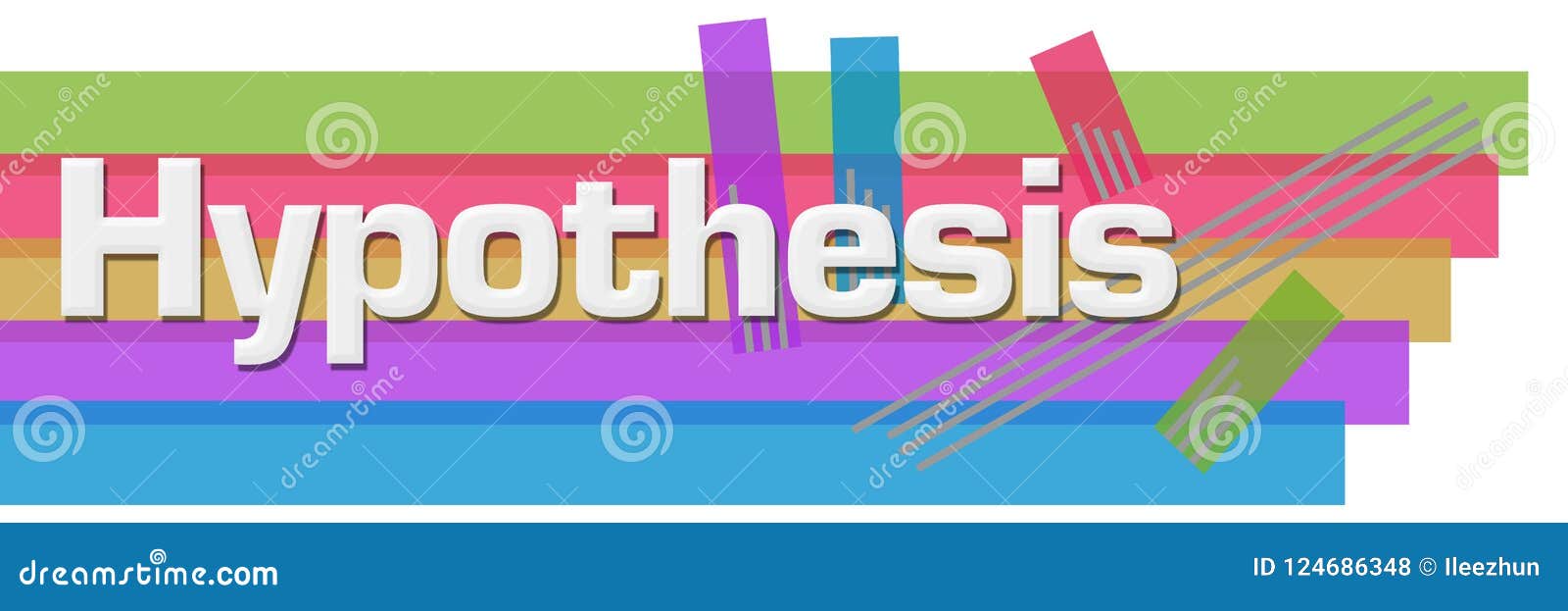 Hypothesen-abstrakte Bunte Streifen Horizontal Stock Abbildung ...