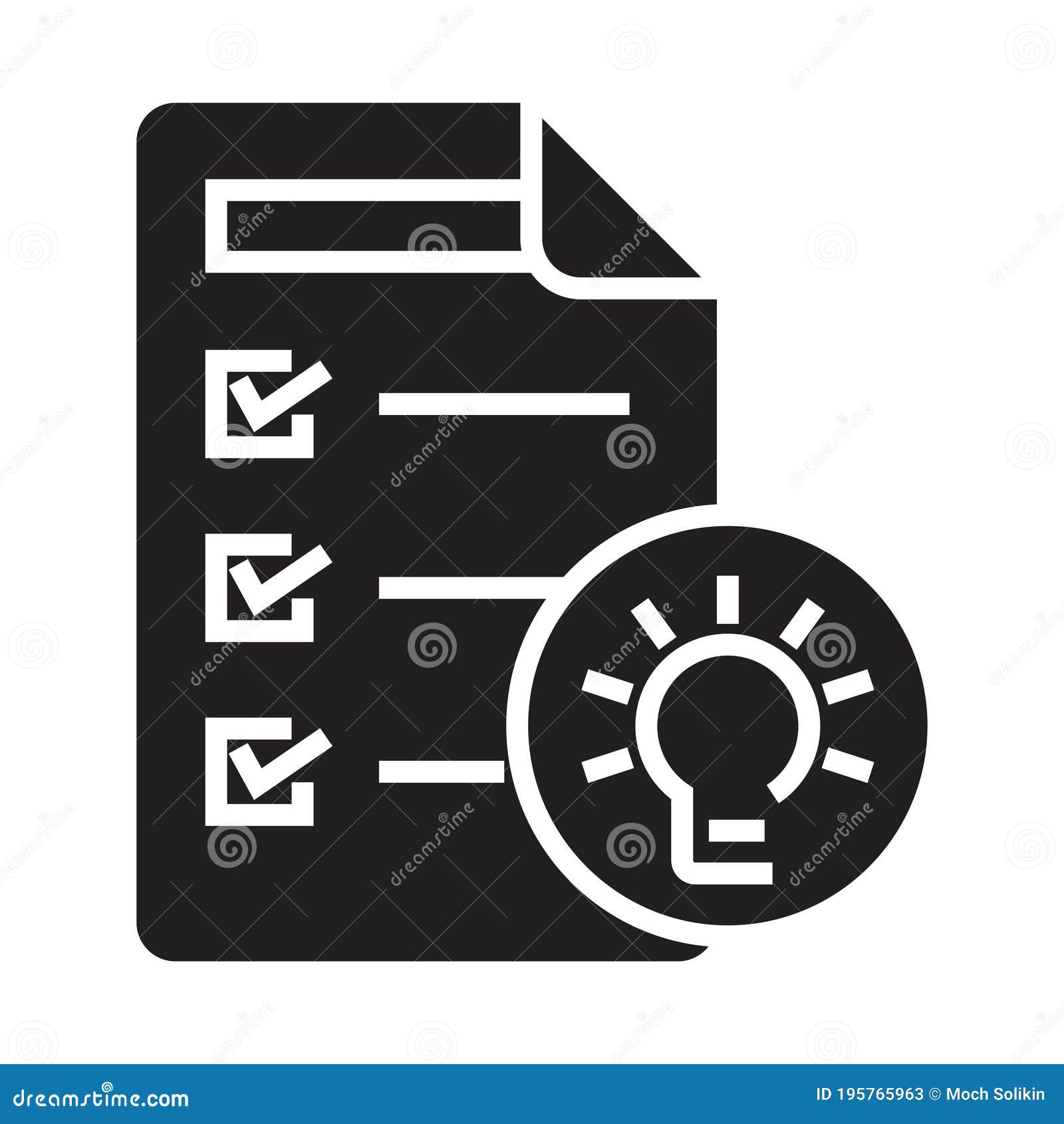 Hypothesis or Basic Assumption with Light Bulb Flat Vector Icon for ...