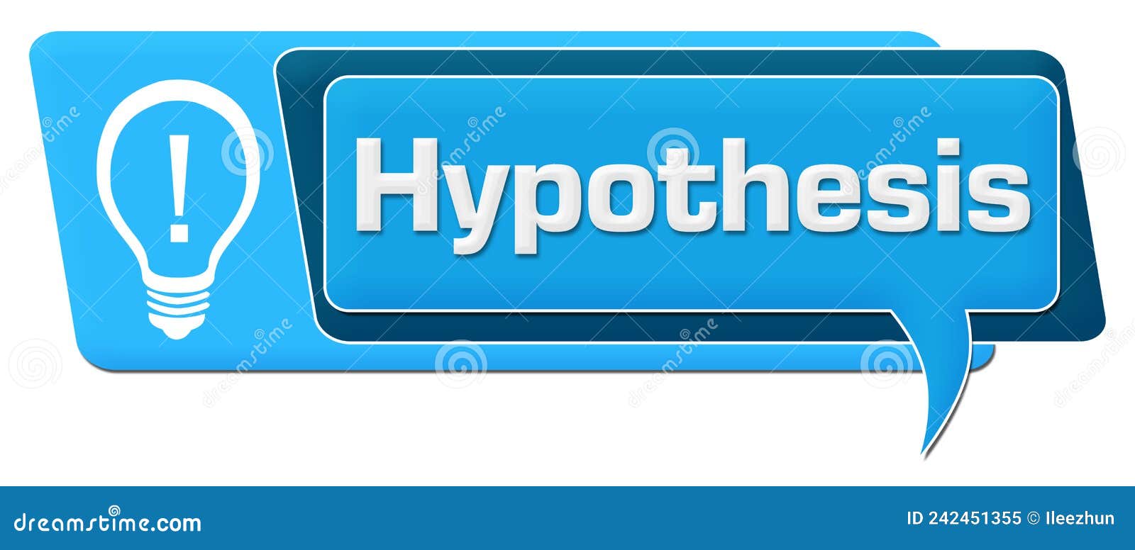 Hypothesis Blue Comment Symbol Horizontal Stock Image | CartoonDealer ...