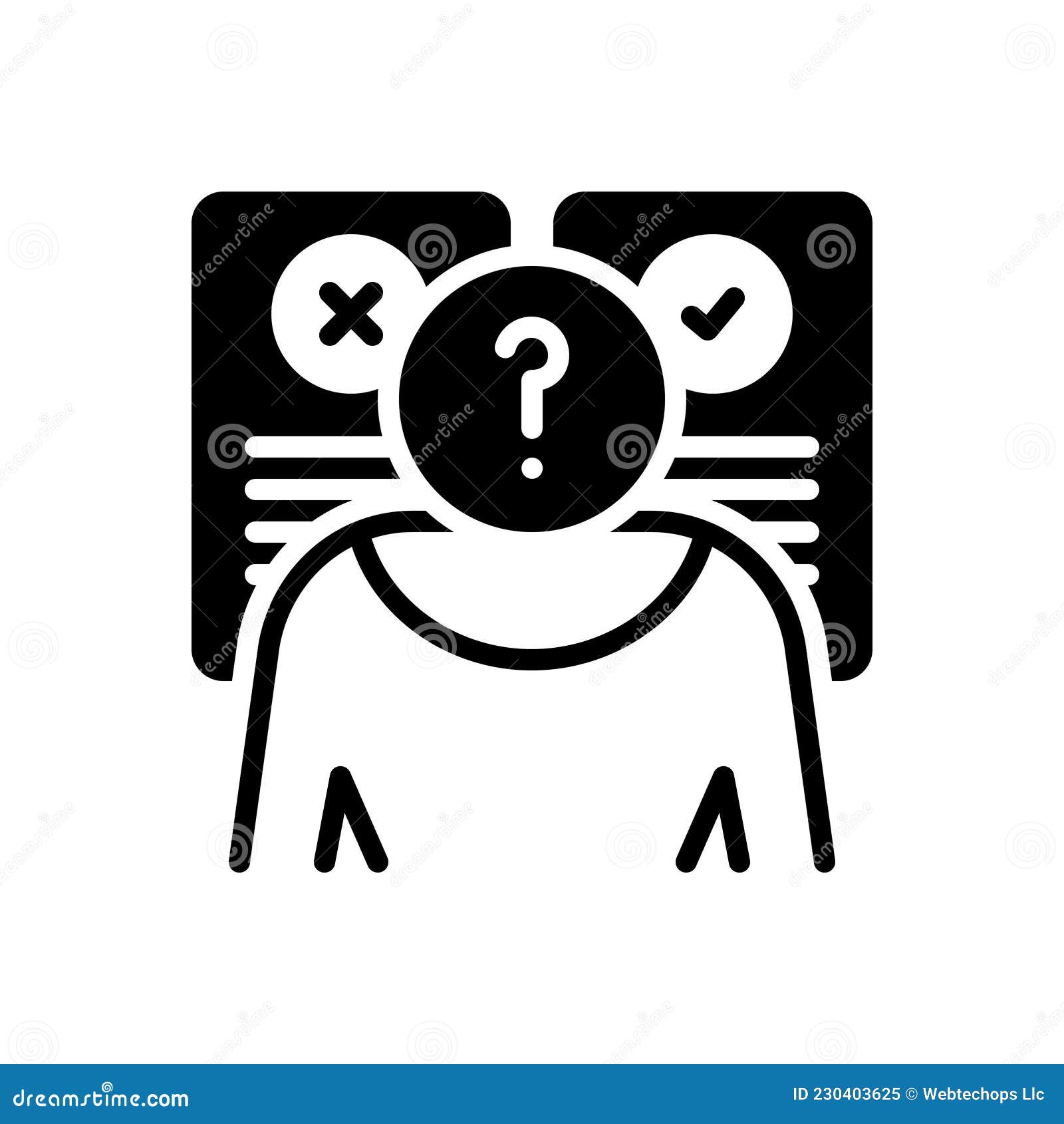 Black Solid Icon for Hypothesis, Assumption and Fantasy Stock Vector ...