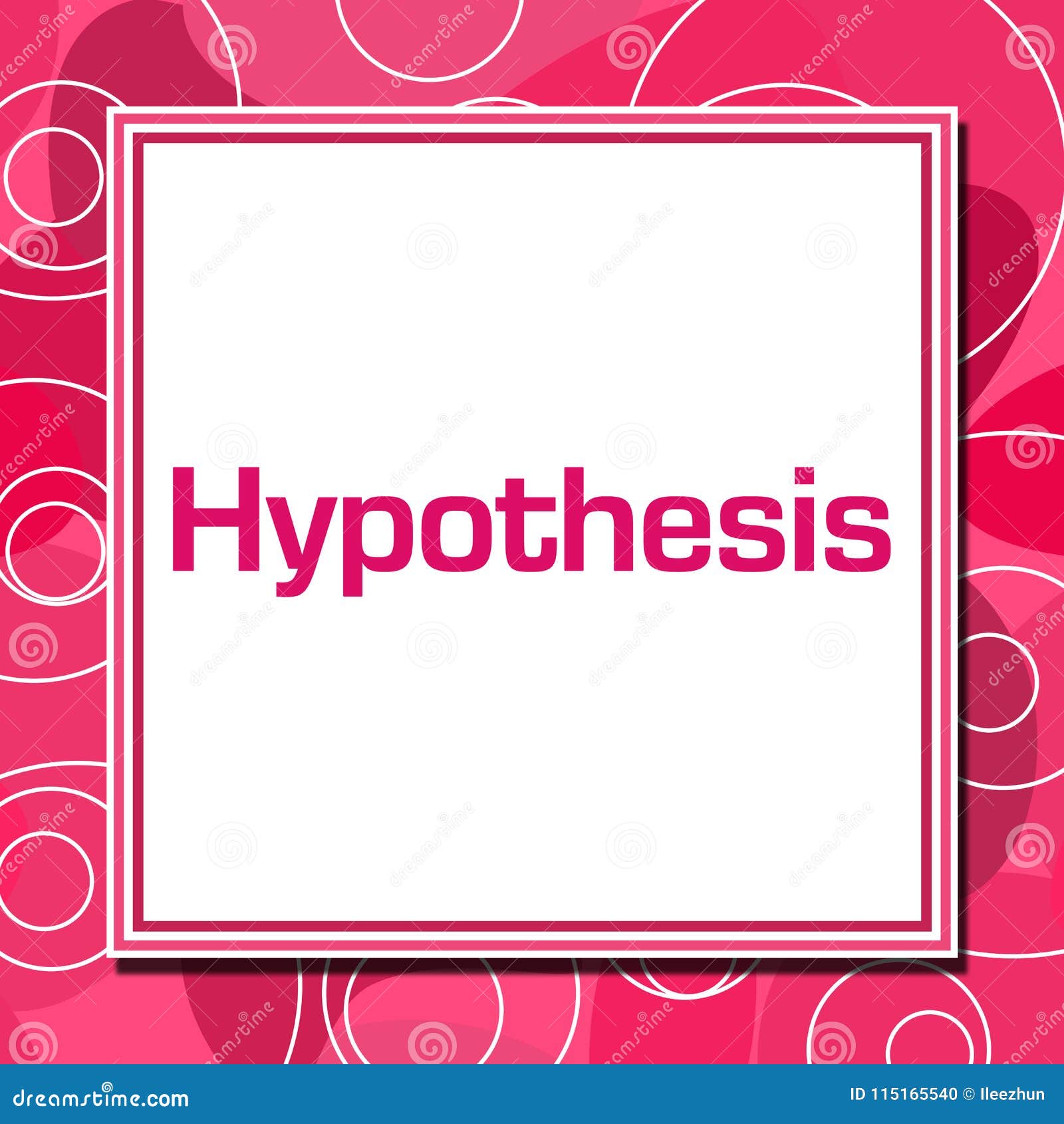 Hypothesis Pink Rings Square Stock Illustration - Illustration of ...