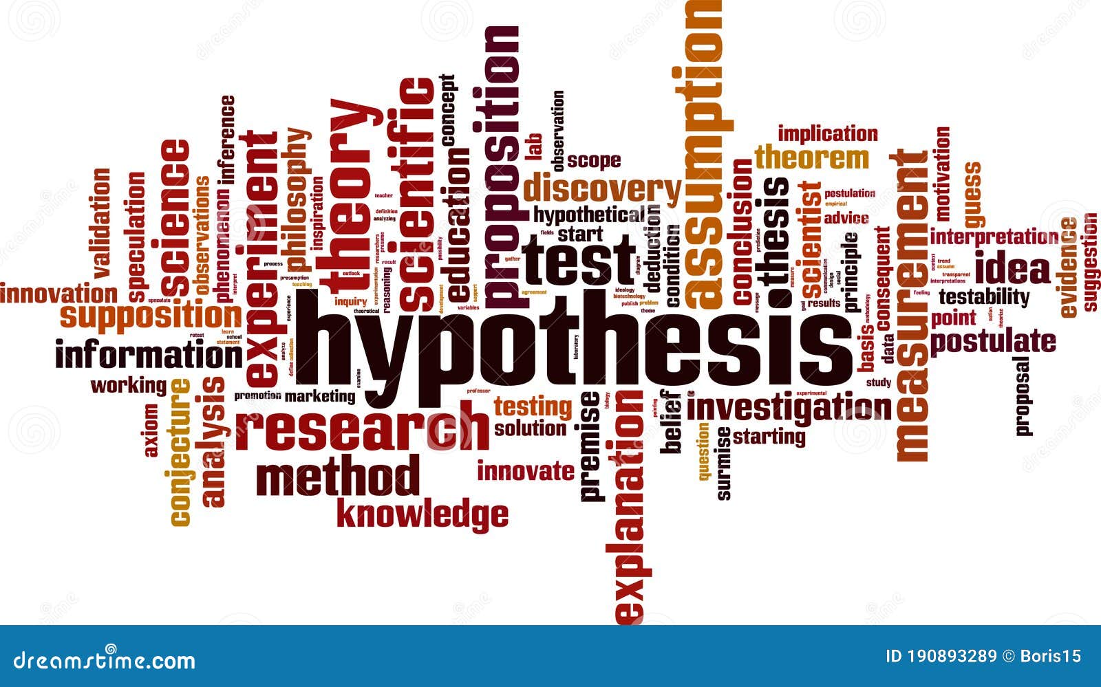 Word Hypothesis On Blue Background Stock Illustration | CartoonDealer ...
