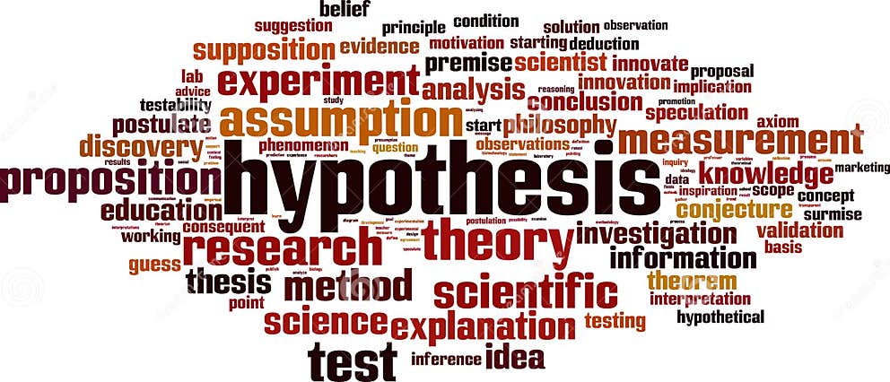 Hypothesis word cloud stock vector. Illustration of cloud - 155326493