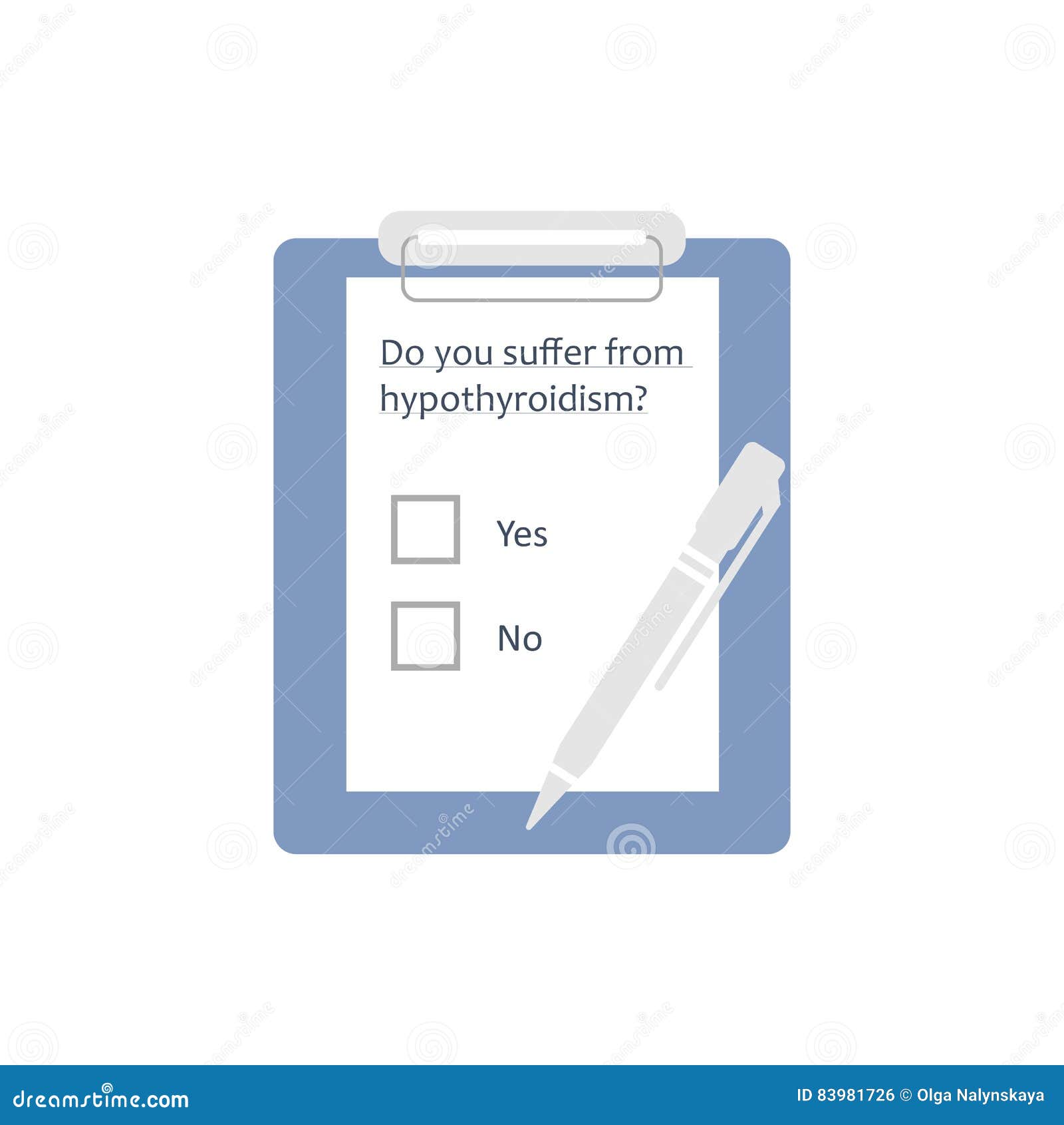 Hypothyroidism Medical Vector Illustration Isolated On White Background ... Hypothyroidism Medical Vector Illustration Isolated On White Background ...