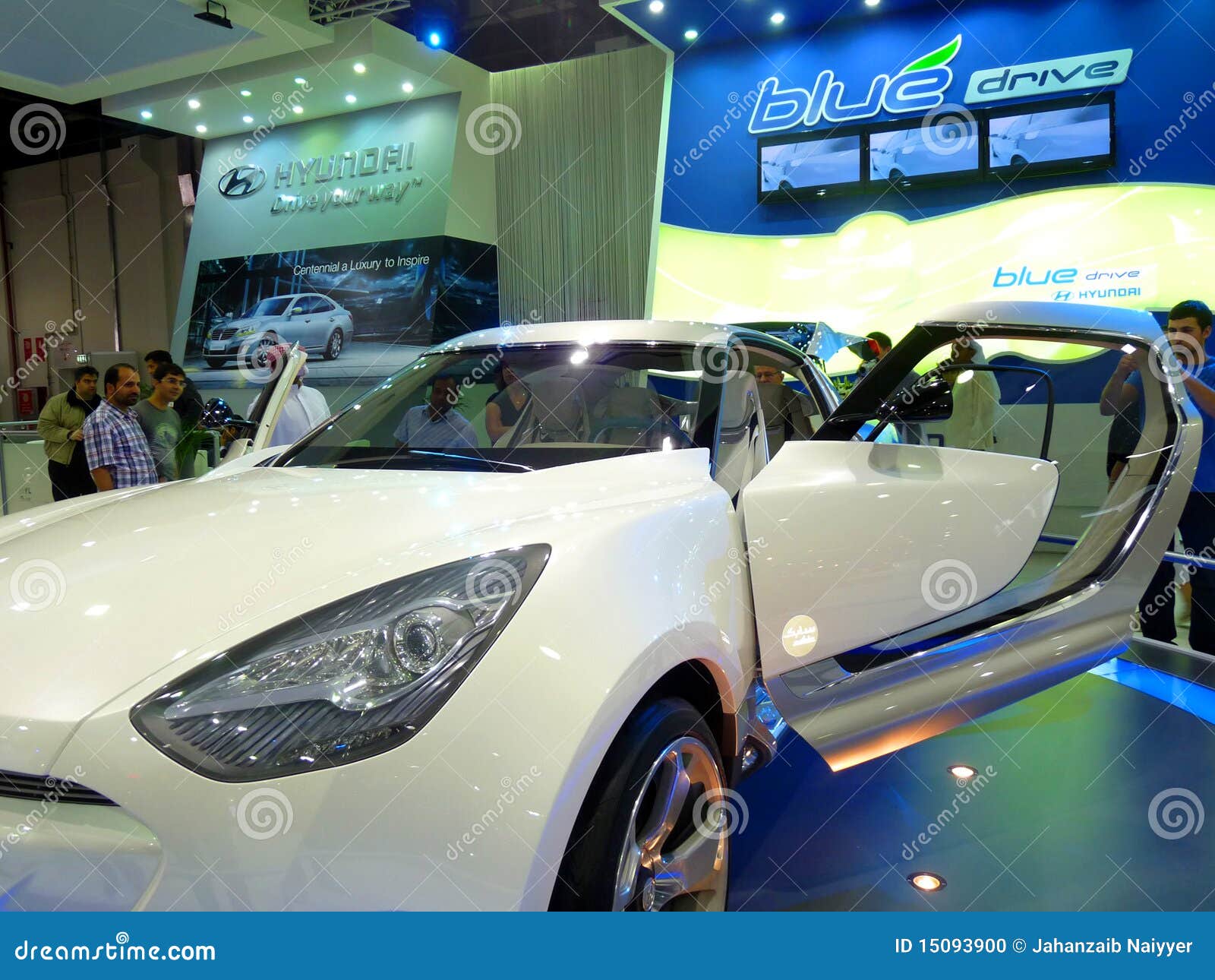 Hyundia Blue Drive editorial image. Image of blue, future - 15093900