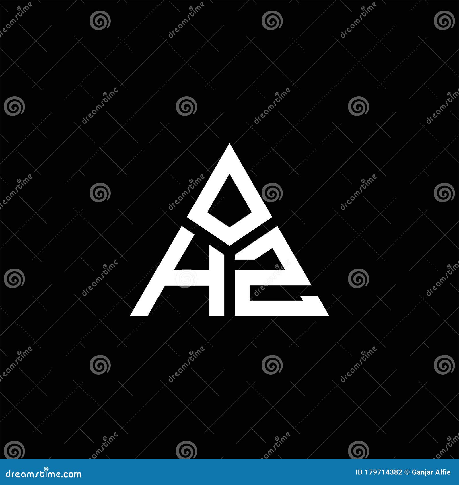 HZ Monogram Logo with 3 Pieces Shape Isolated on Triangle Stock Vector ... HZ Monogram Logo with 3 Pieces Shape Isolated on Triangle Stock Vector ...