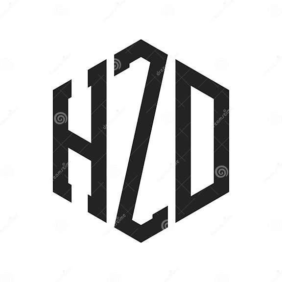 HZD Logo Design. Initial Letter HZD Monogram Logo Using Hexagon Shape ...