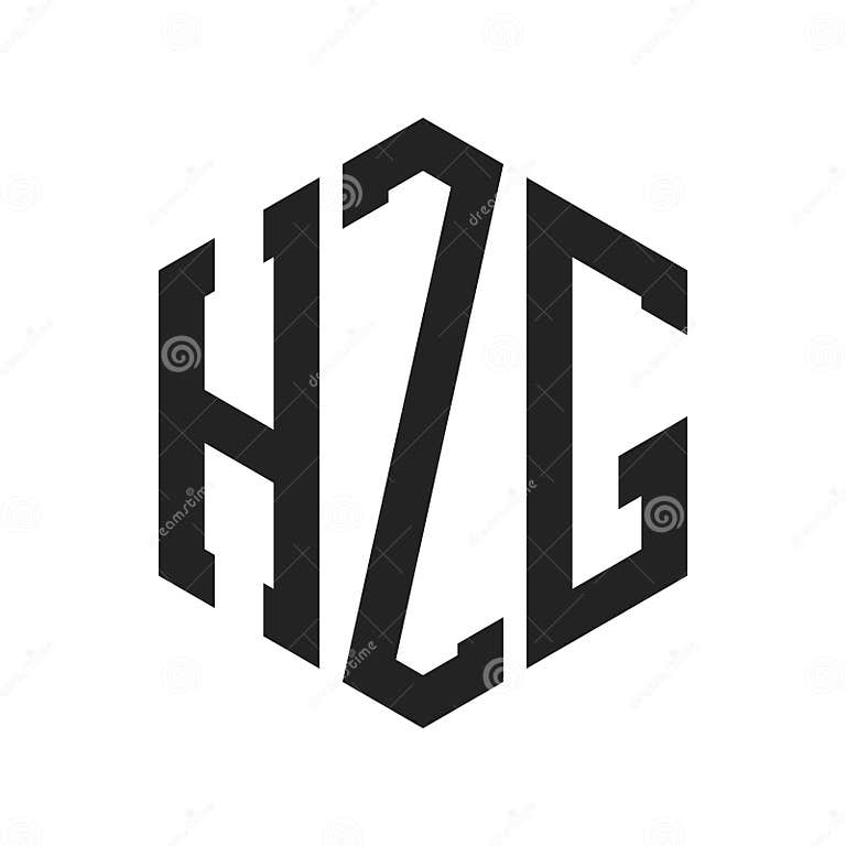 HZG Logo Design. Initial Letter HZG Monogram Logo Using Hexagon Shape ...