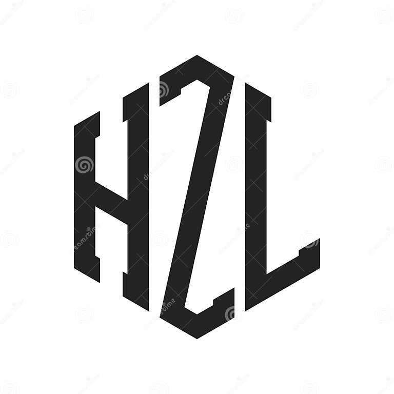 HZL Logo Design. Initial Letter HZL Monogram Logo Using Hexagon Shape ...