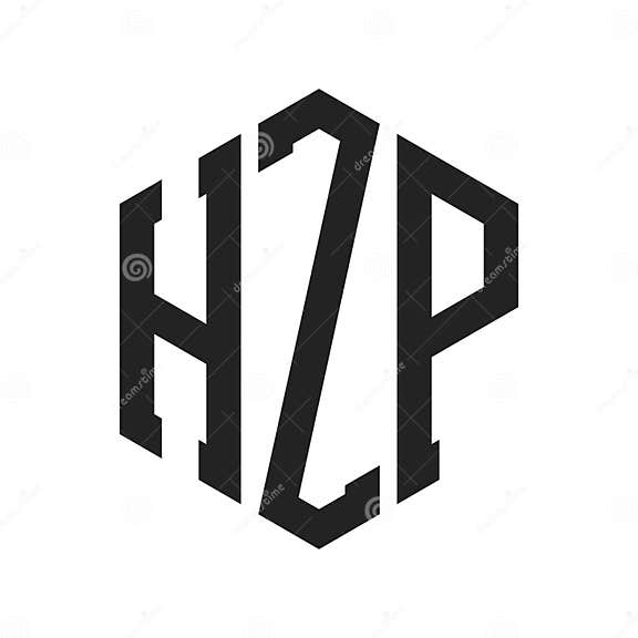 HZP Logo Design. Initial Letter HZP Monogram Logo Using Hexagon Shape ...