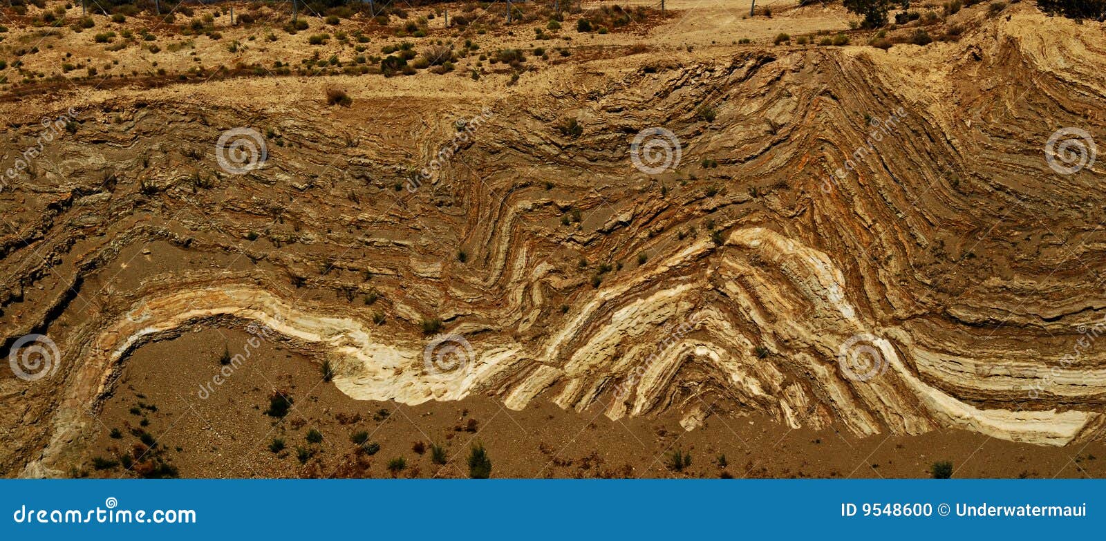 I-14 Anticline stock photo. Image of tectonic, folds, synclines - 9548600