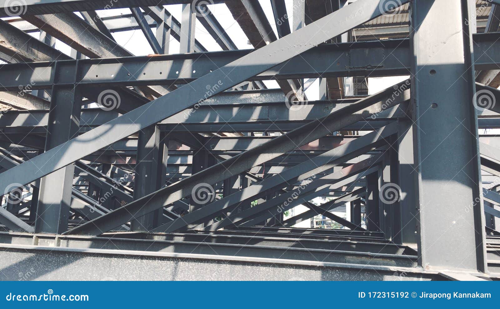 I Beam Steel Structure Work Stock Photo - Image of decoration, living ...