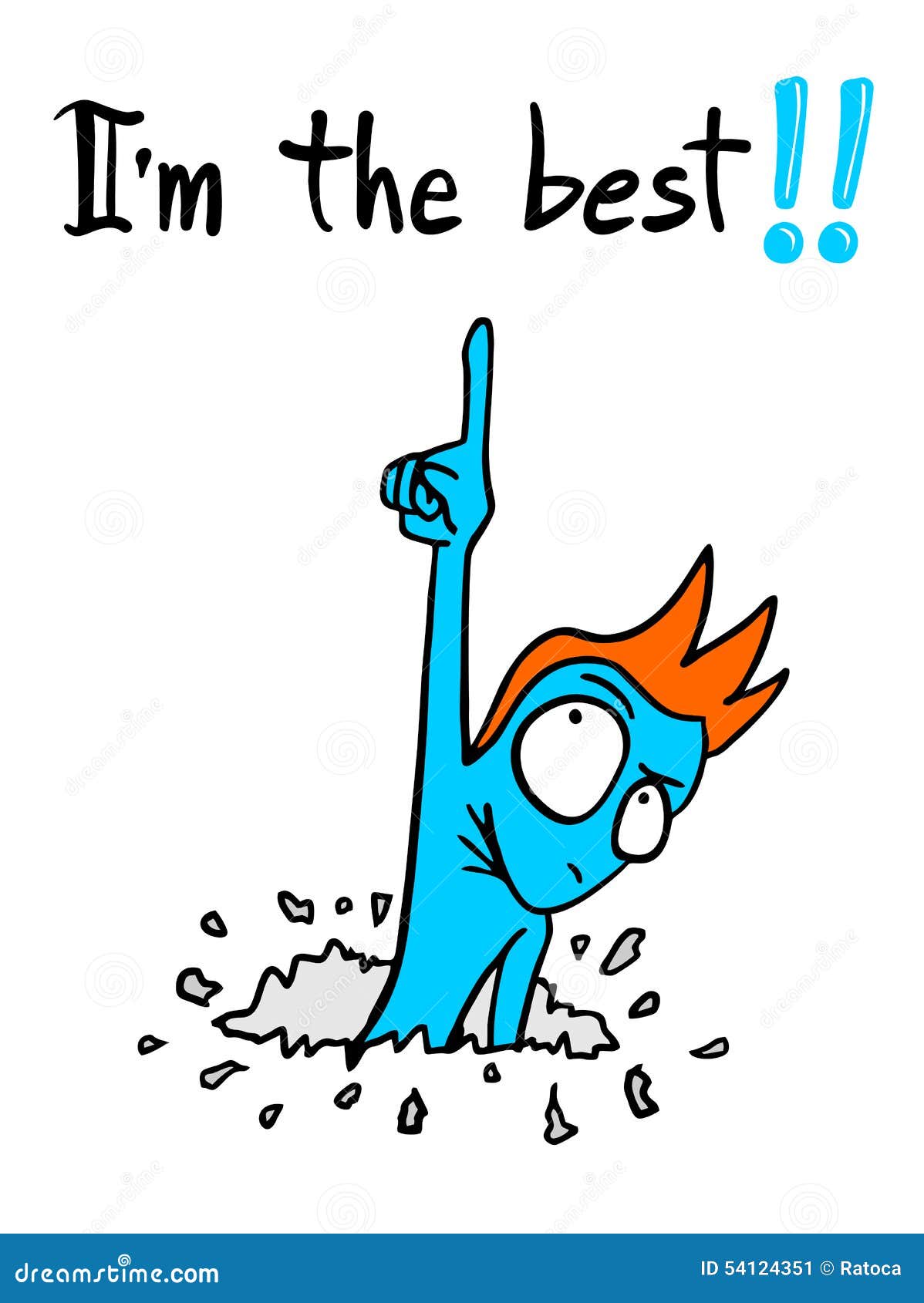 I am the best message stock vector. Illustration of design - 54124351