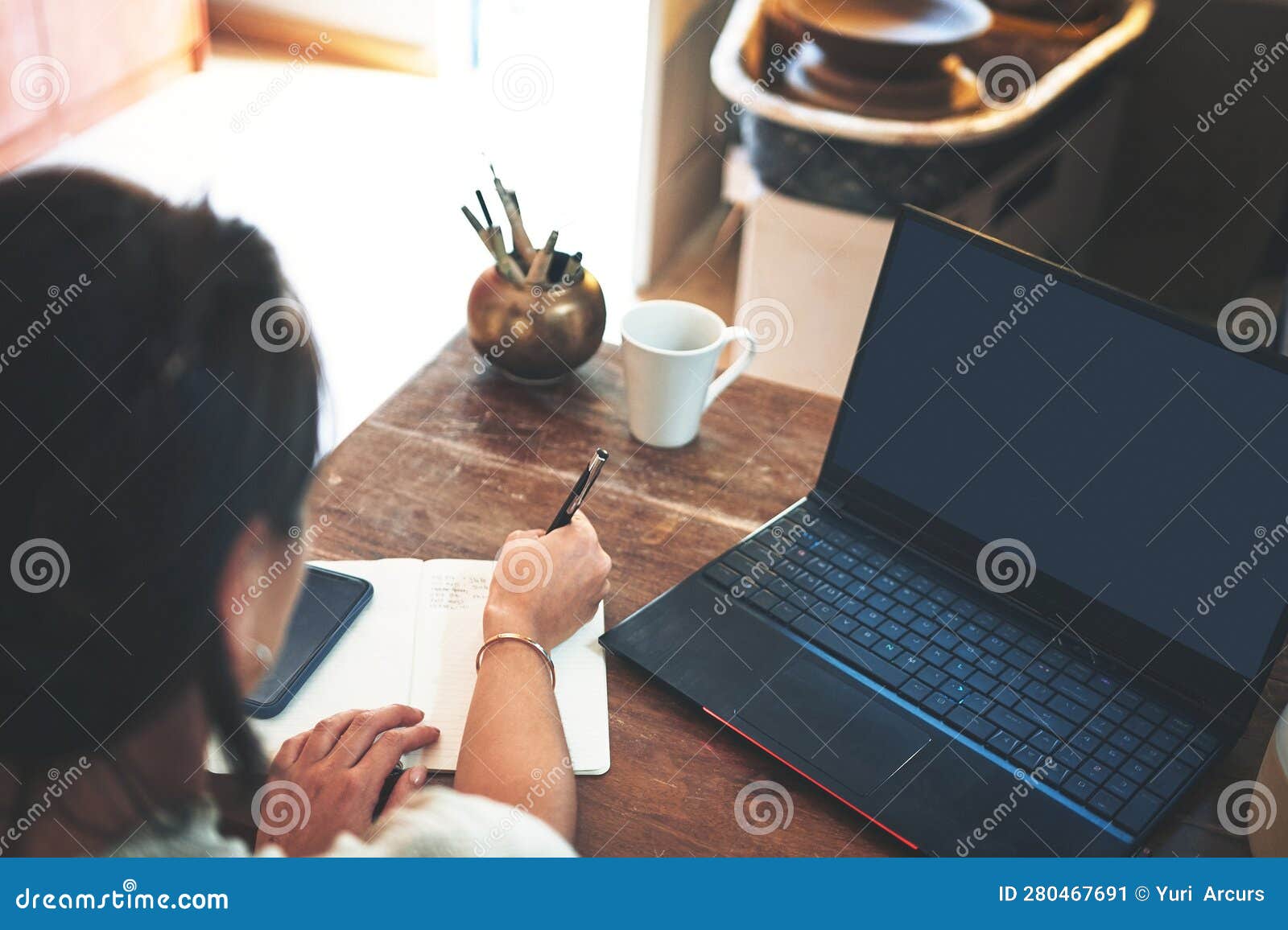 I Better Make a Note of that. an Unrecognizable Business Owner Sitting ...