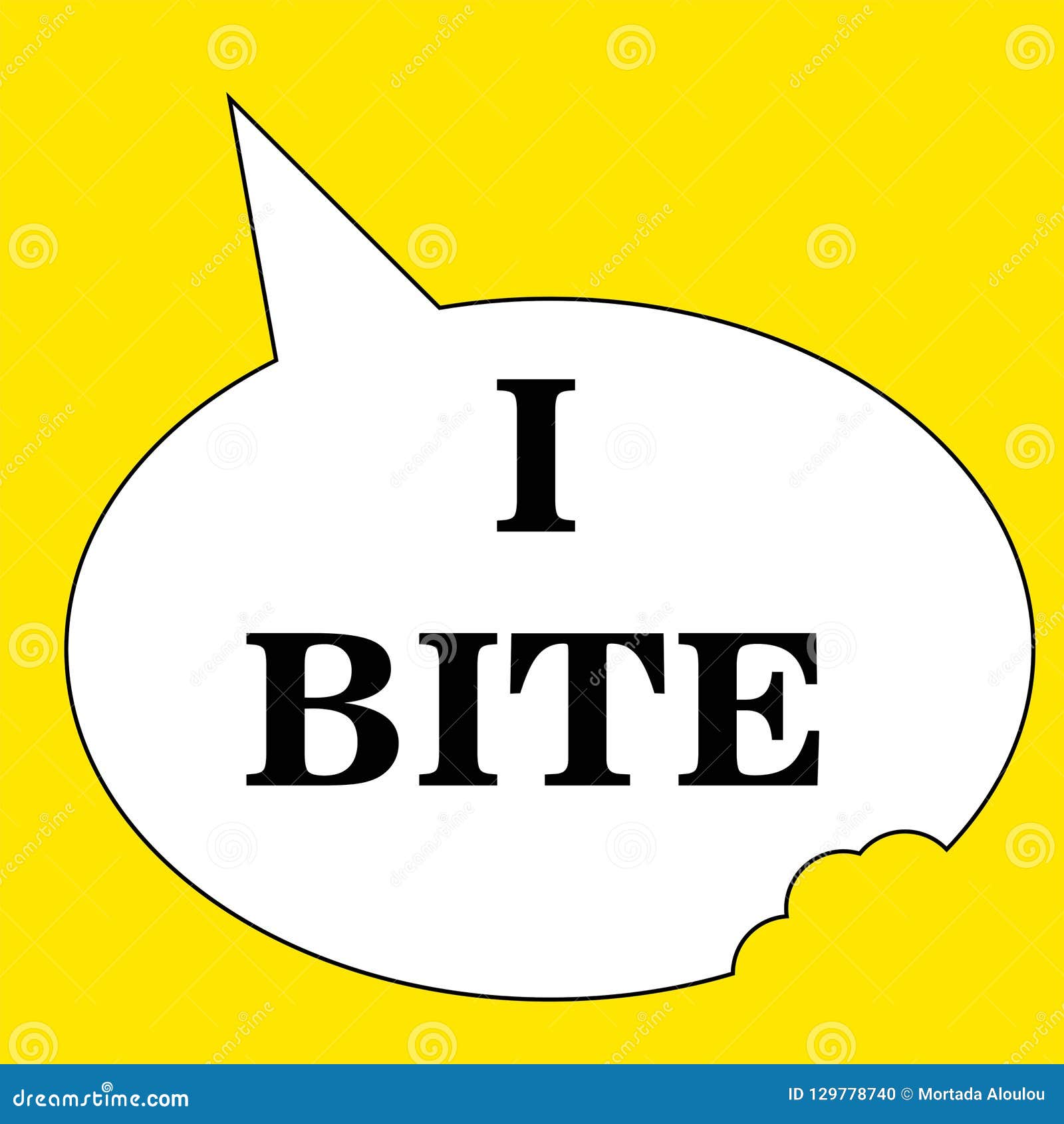 I Bite - logo - stock illustration. Illustration of pattern - 129778740