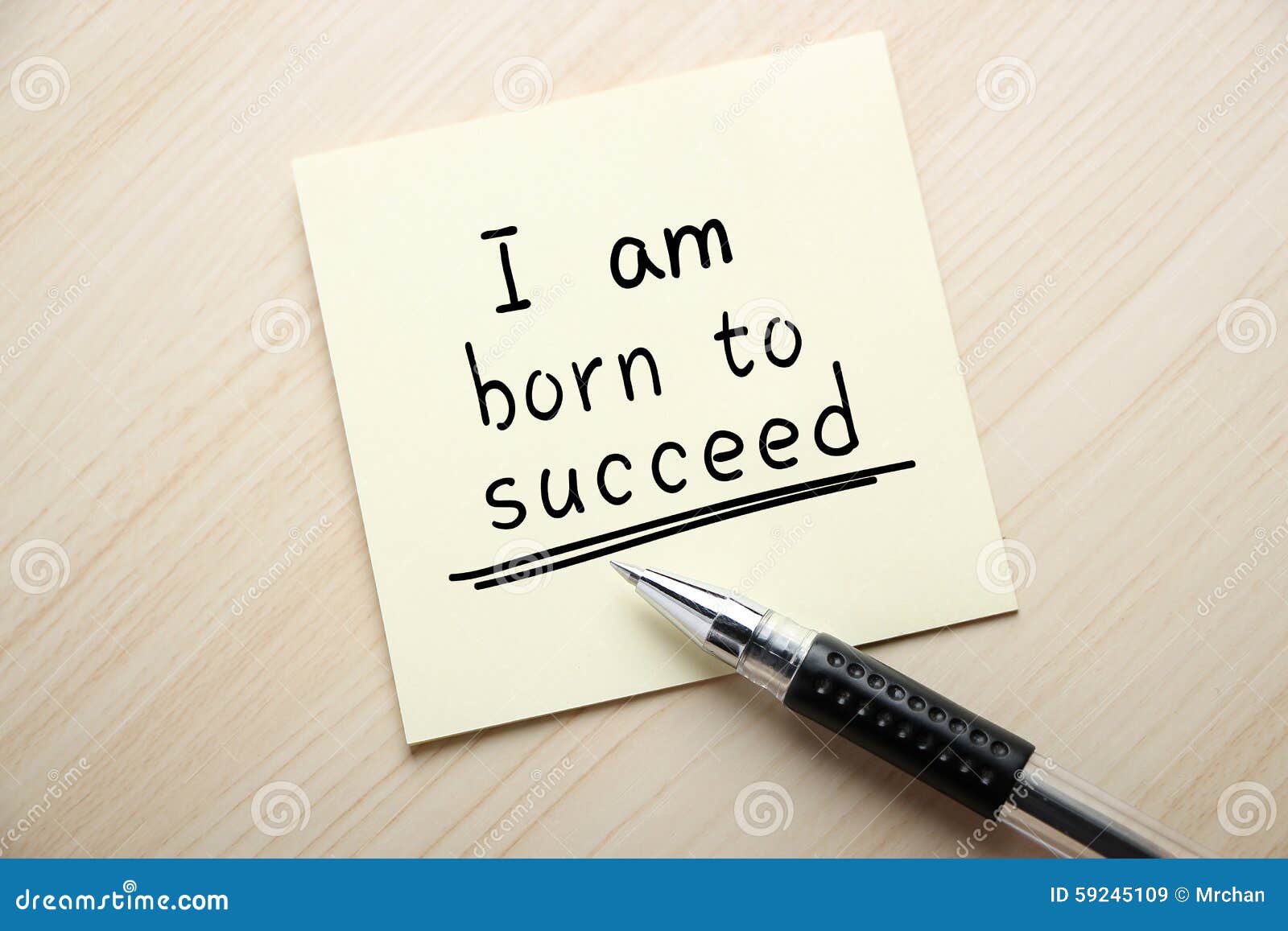 I am born to succeed stock image. Image of concept, depend - 59245109