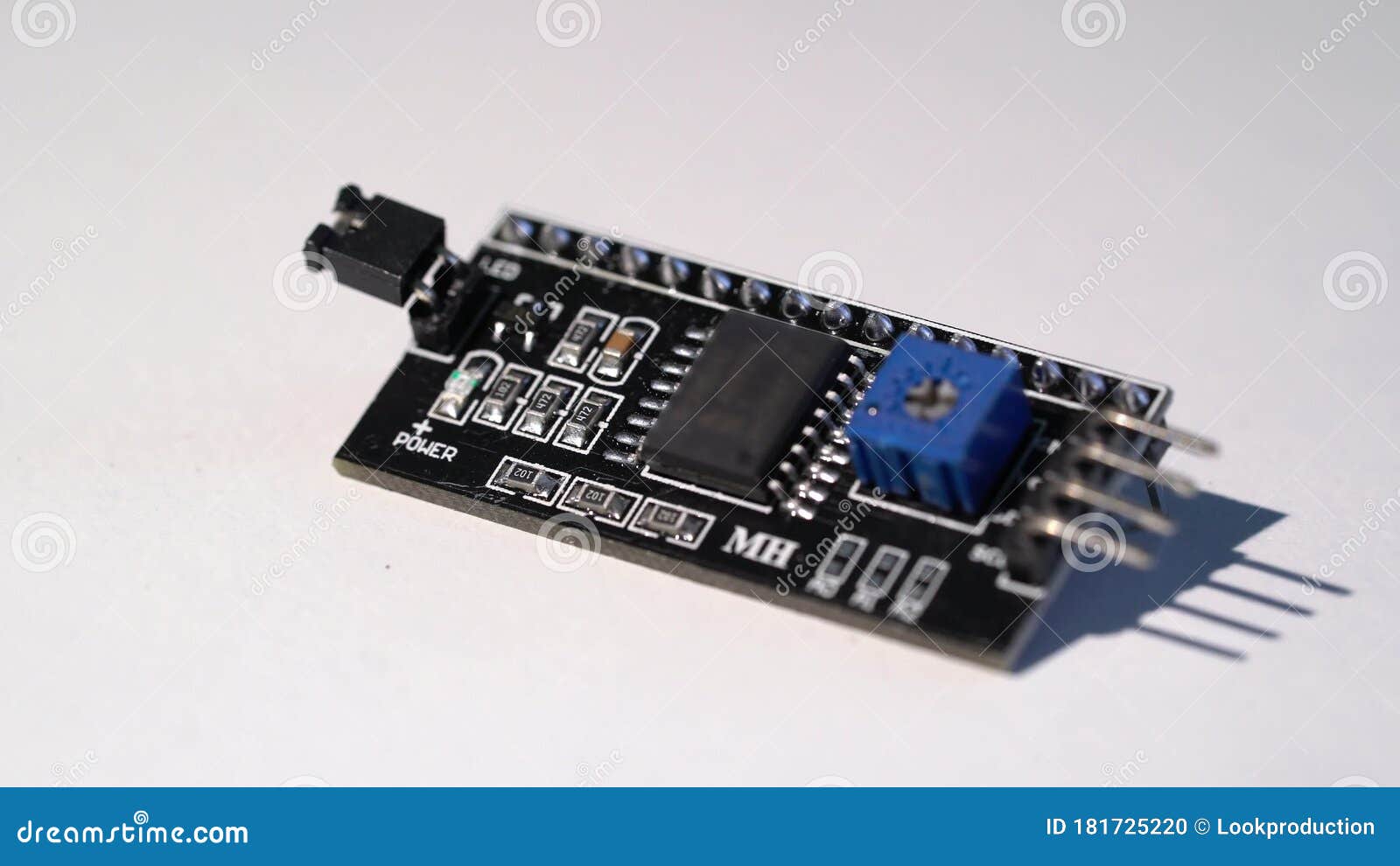 I2c Wire Connection Module for 16x2 Character Arduino Display ...