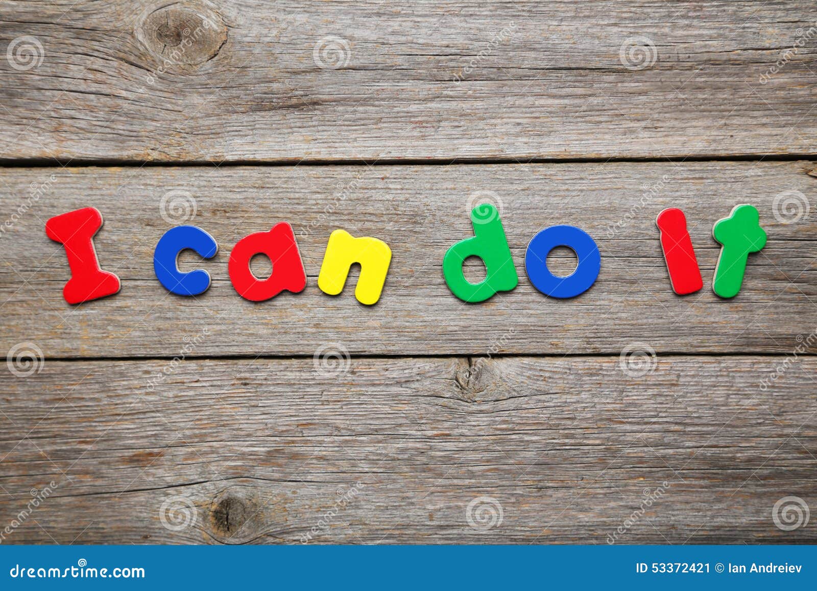 I can do it stock image. Image of color, bright, positivity - 53372421
