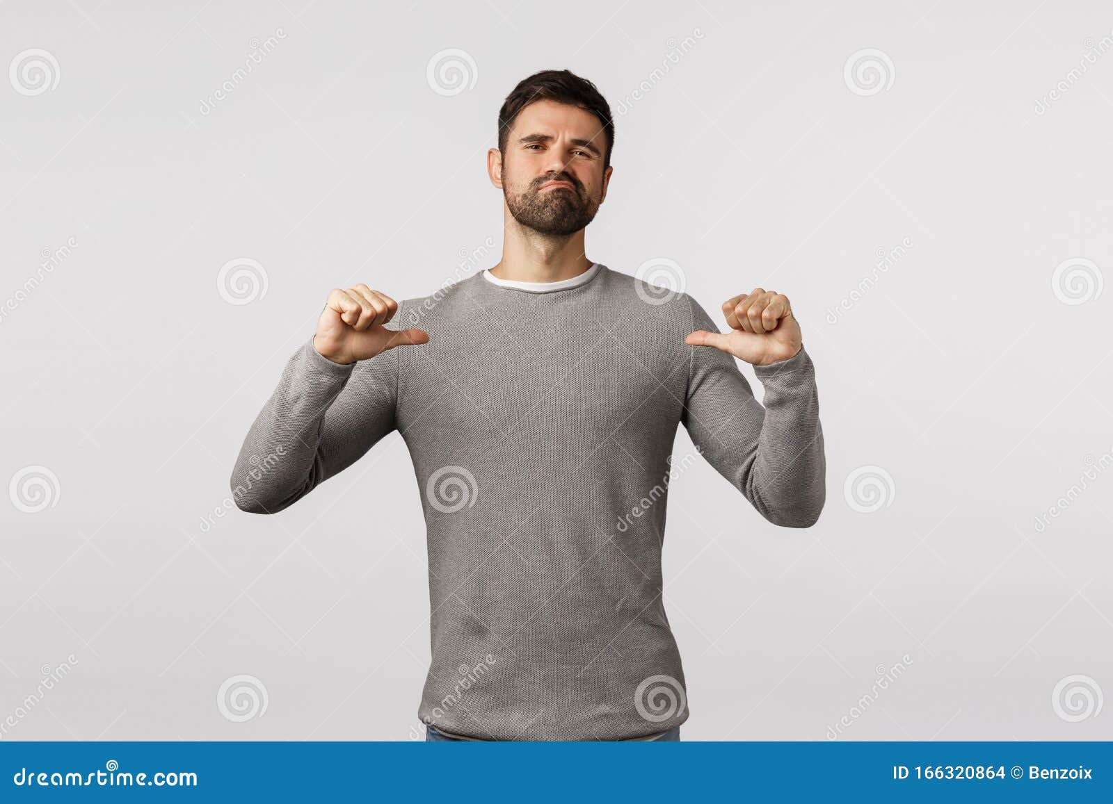 I Can Handle it. Macho Man Serious-looking Confident Bearded Guy ...