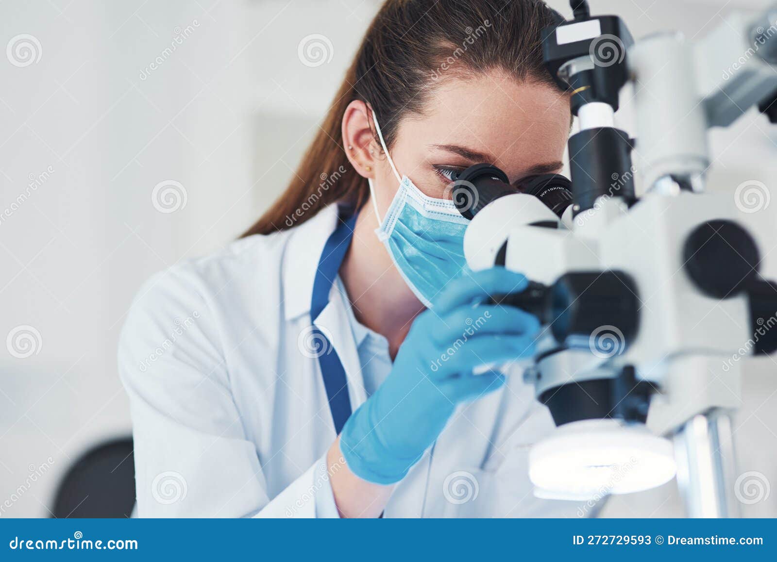 I Cant Believe What Im Seeing. a Focused Young Female Scientist Looking ...