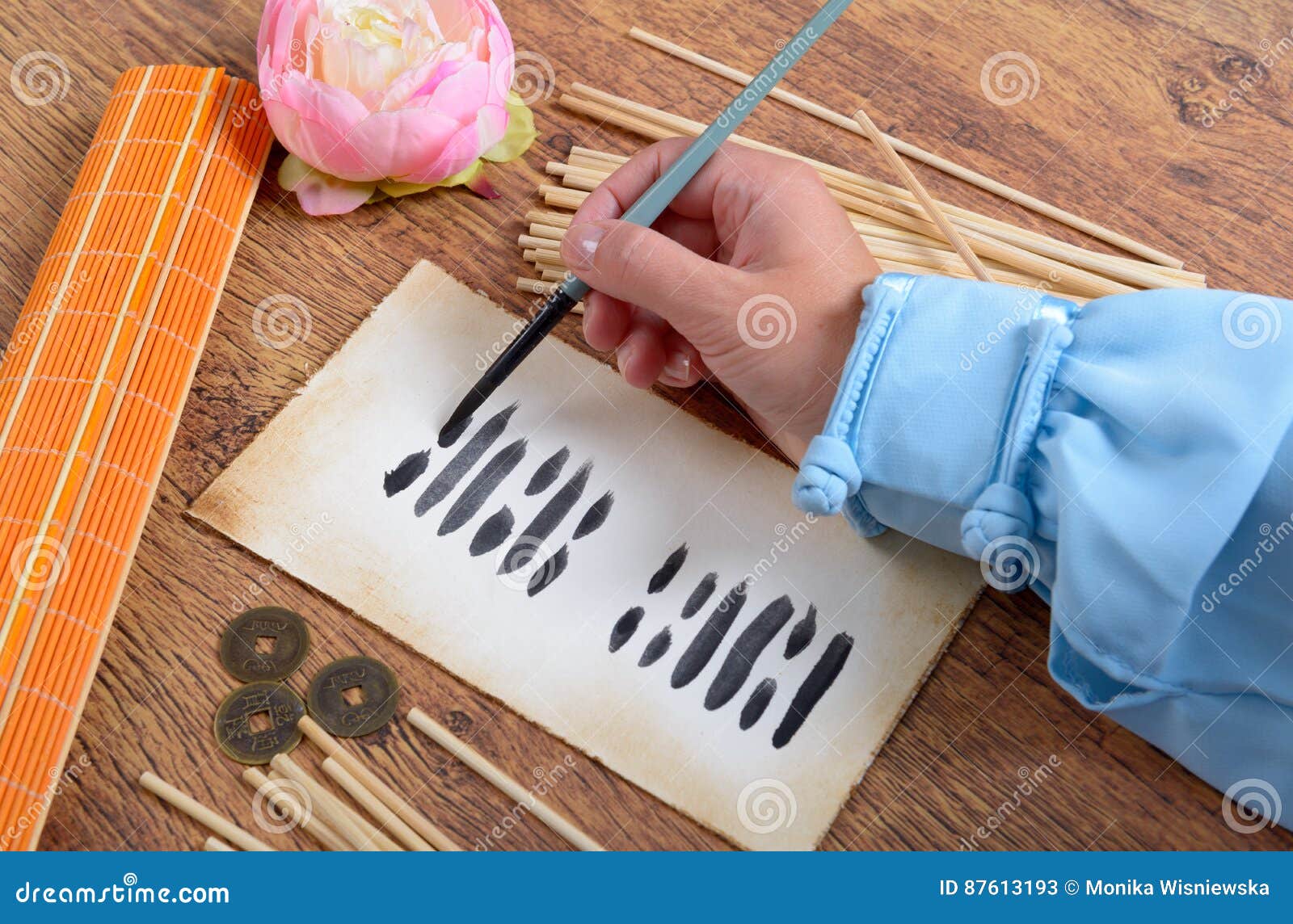 I ching ancient oracle stock image. Image of ancient - 87613193