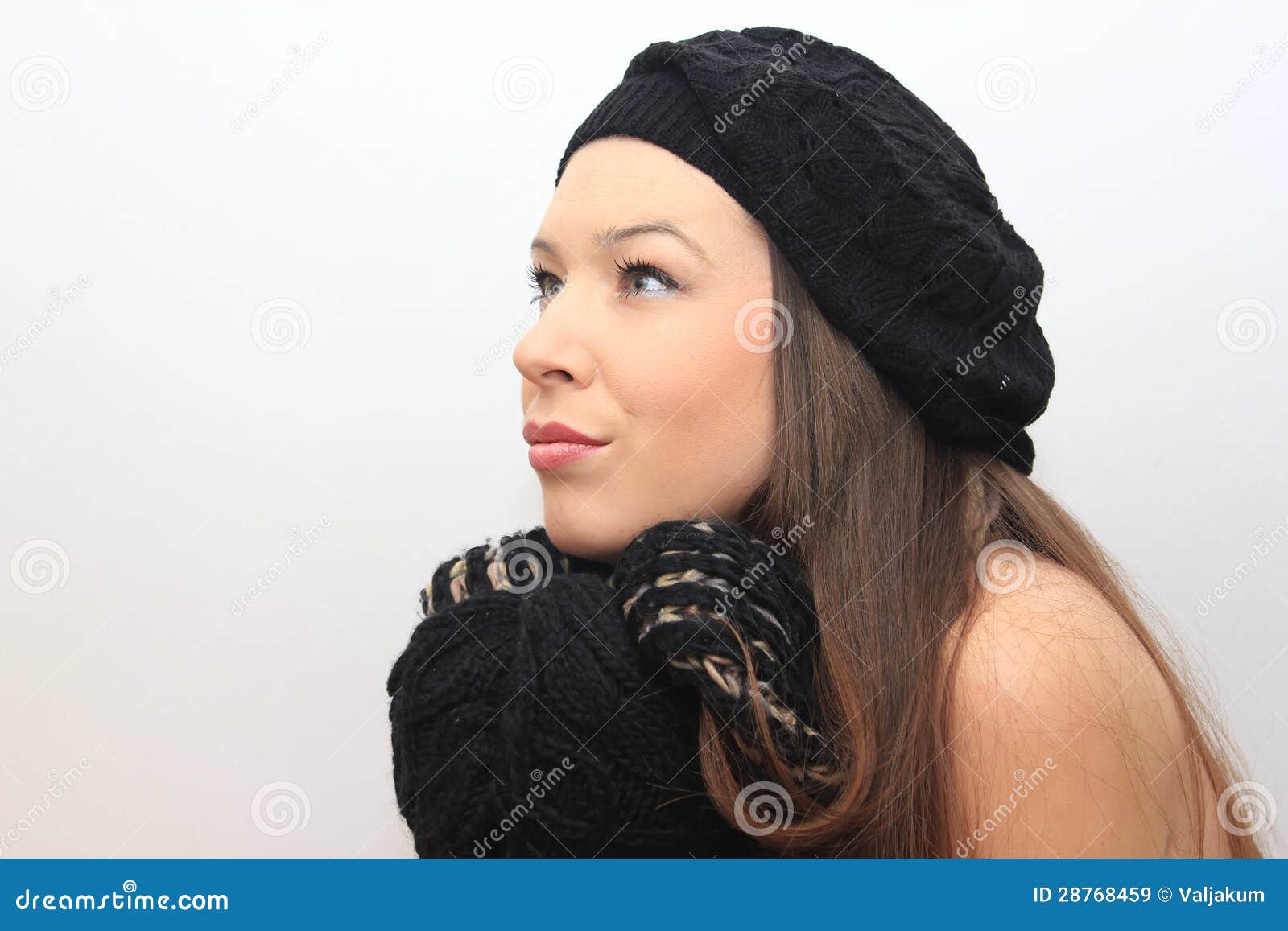 I am cold stock image. Image of young, feelings, neckpiece - 28768459