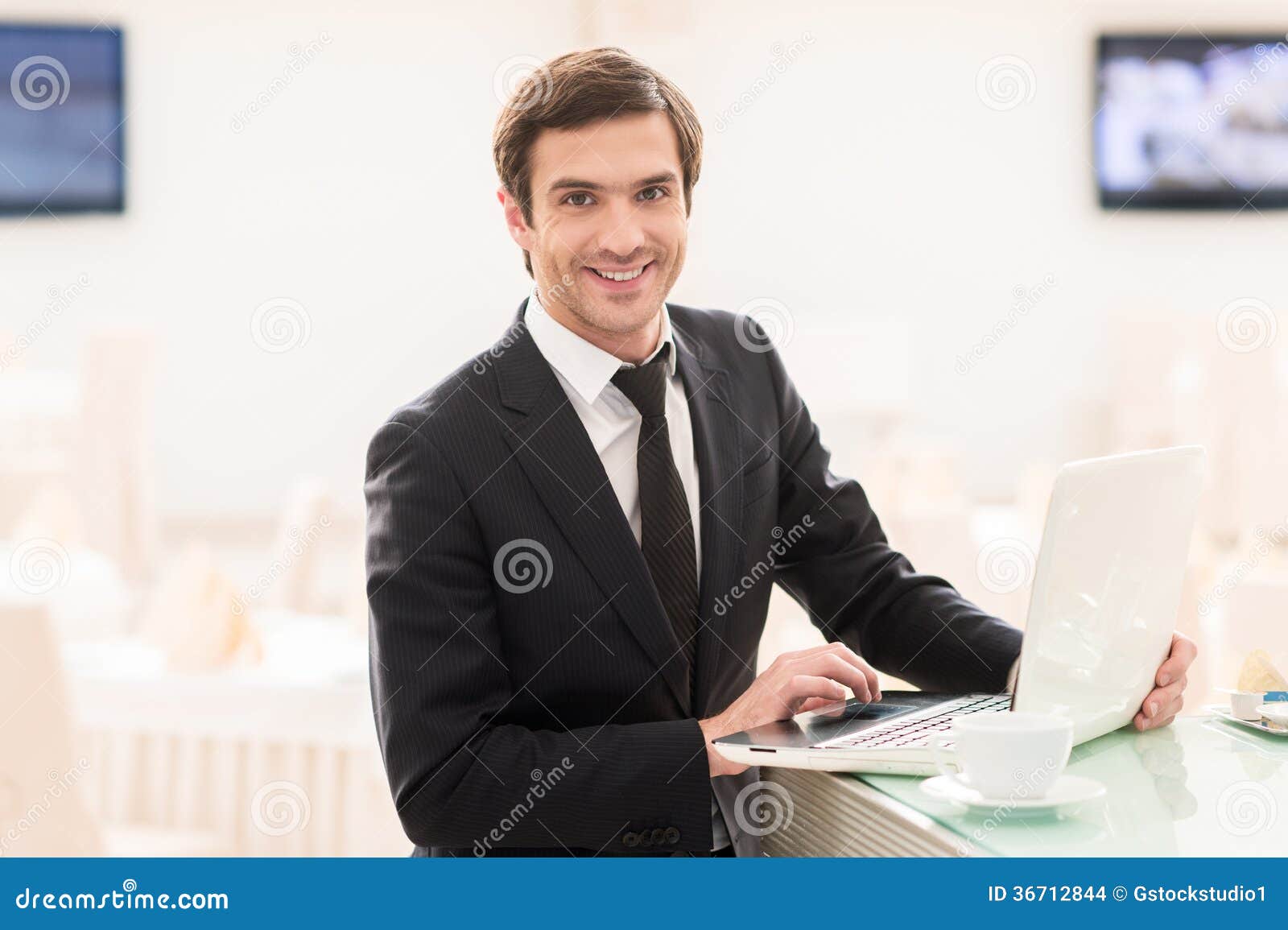 I am always connected. stock photo. Image of indoors - 36712844