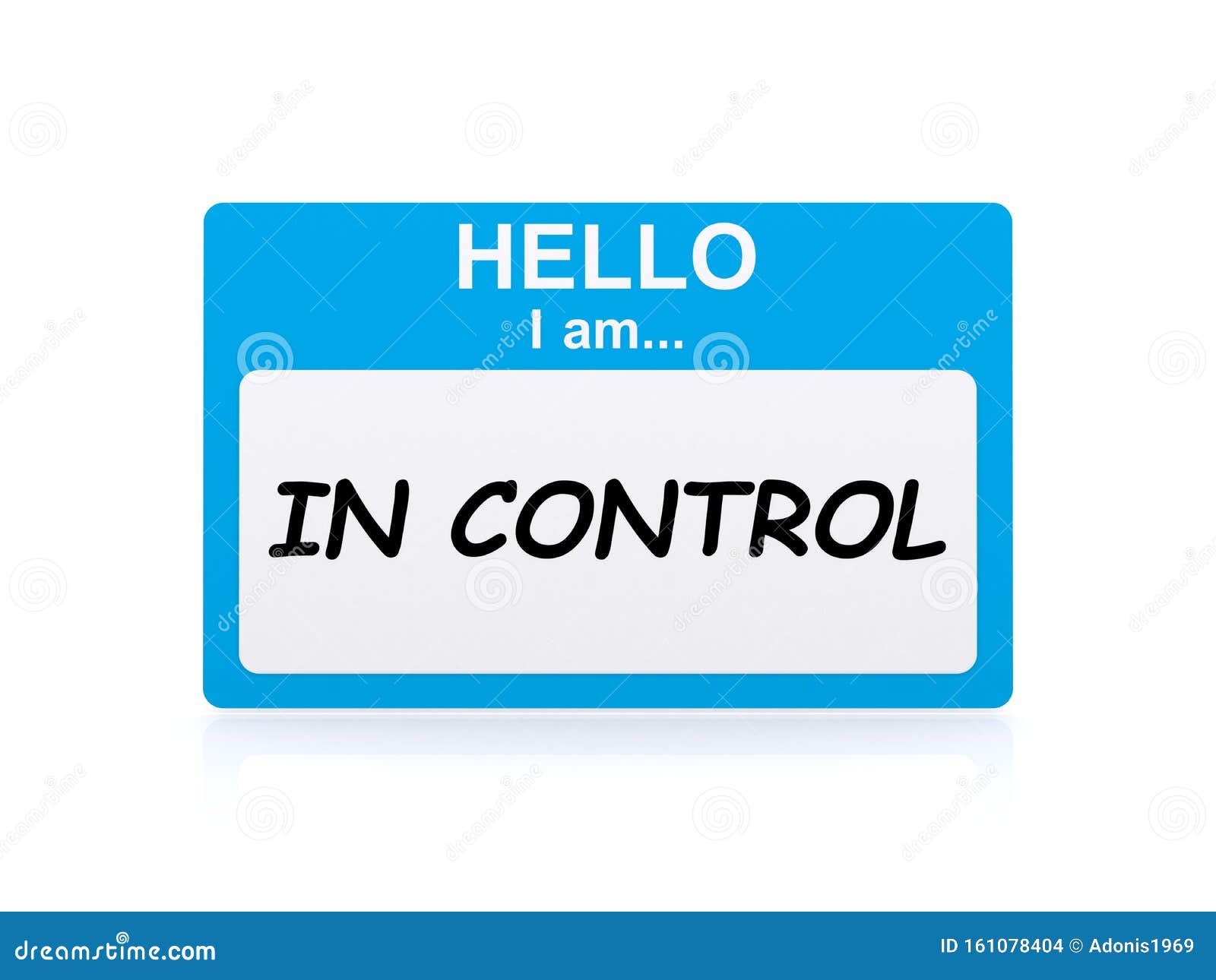 I am in control tag stock illustration. Illustration of organisation ...