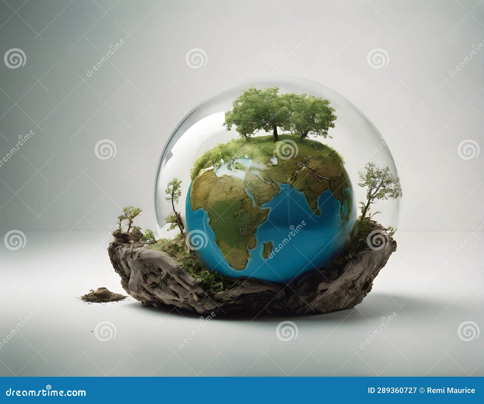 MIcro earth in a sphere stock illustration. Illustration of urgency ...