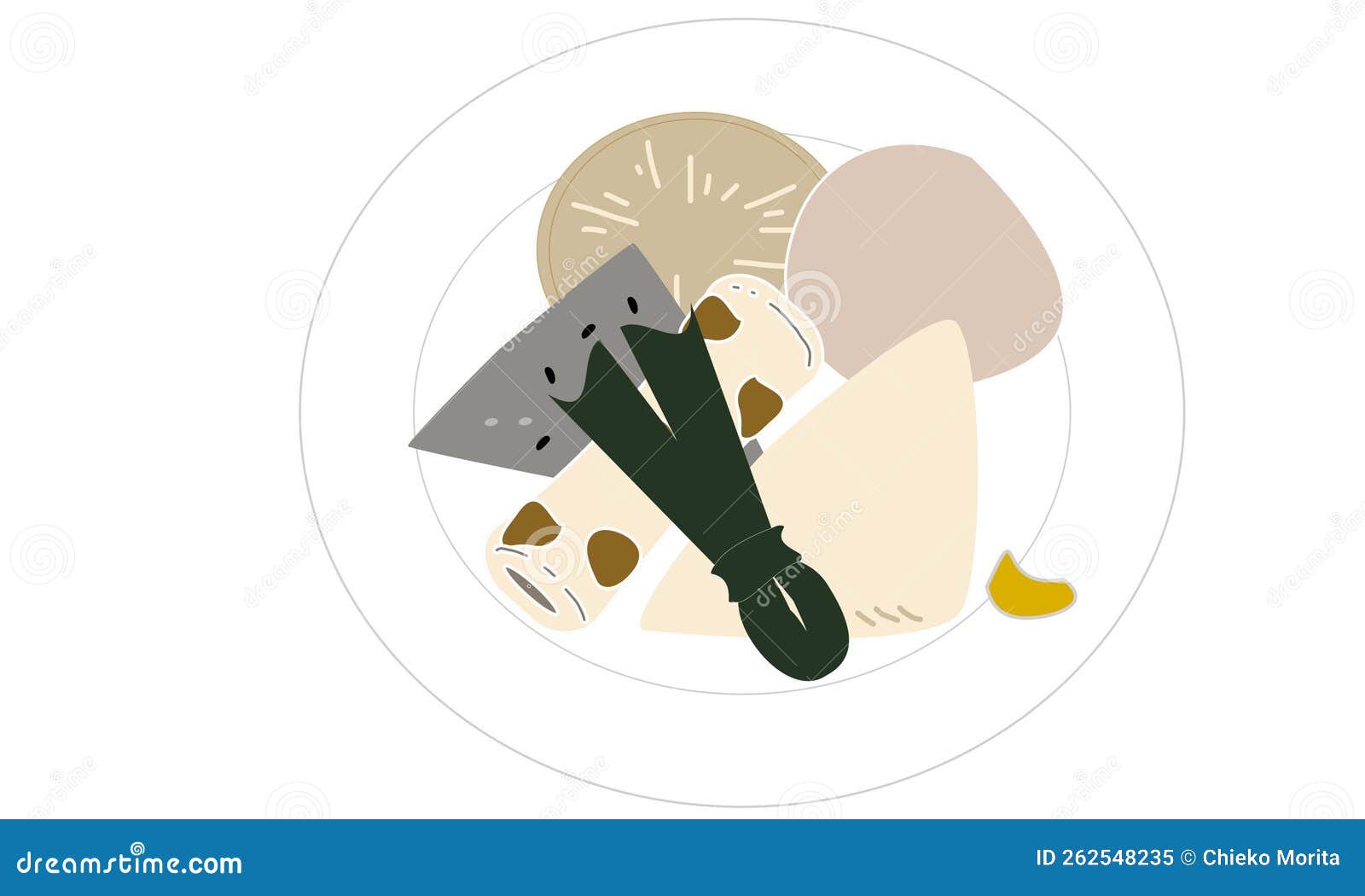 Oden with Mustard stock illustration. Illustration of healthy - 262548235